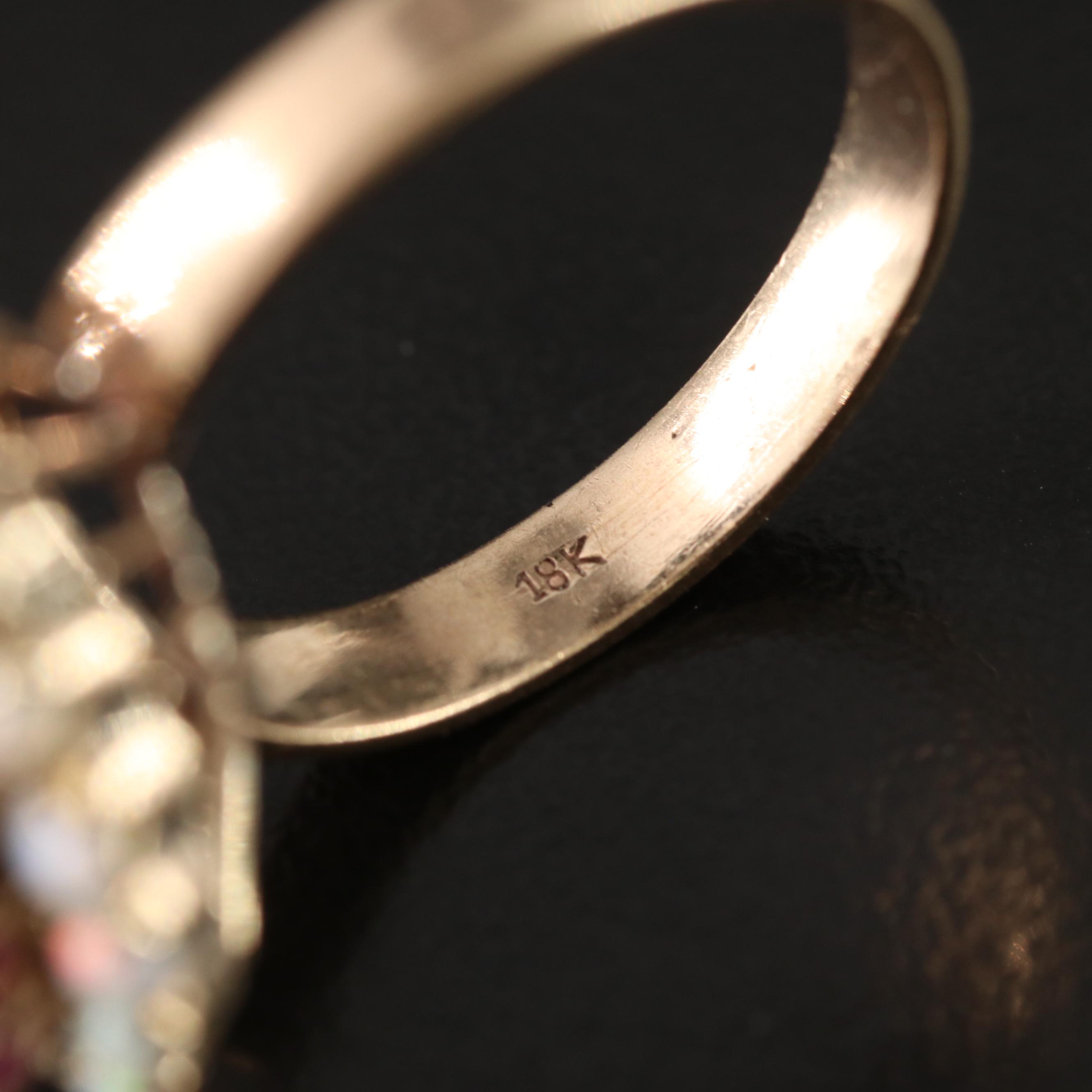 10K Opal and Ruby Ring | EBTH