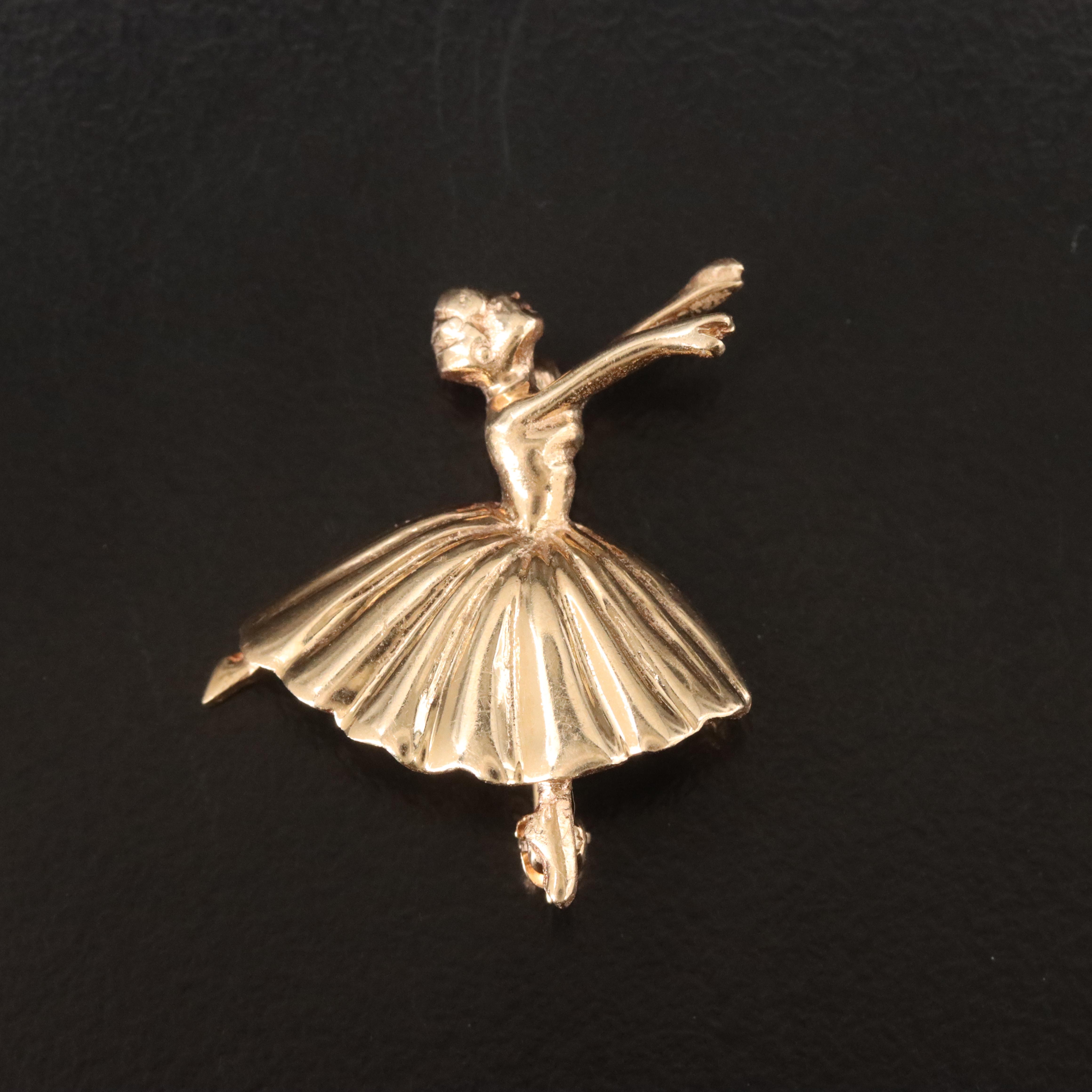 14K Ballerina Pin | EBTH