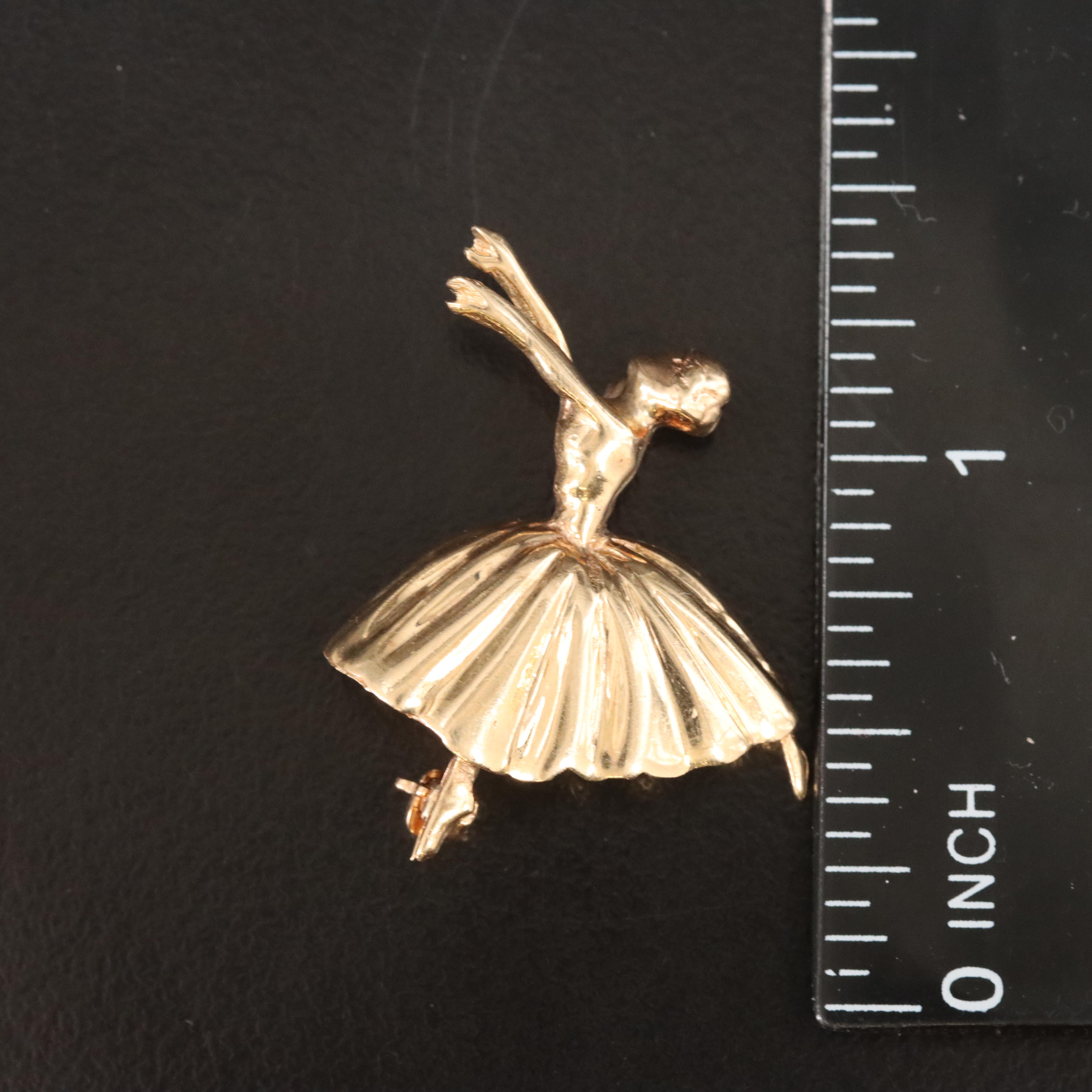 14K Ballerina Pin | EBTH