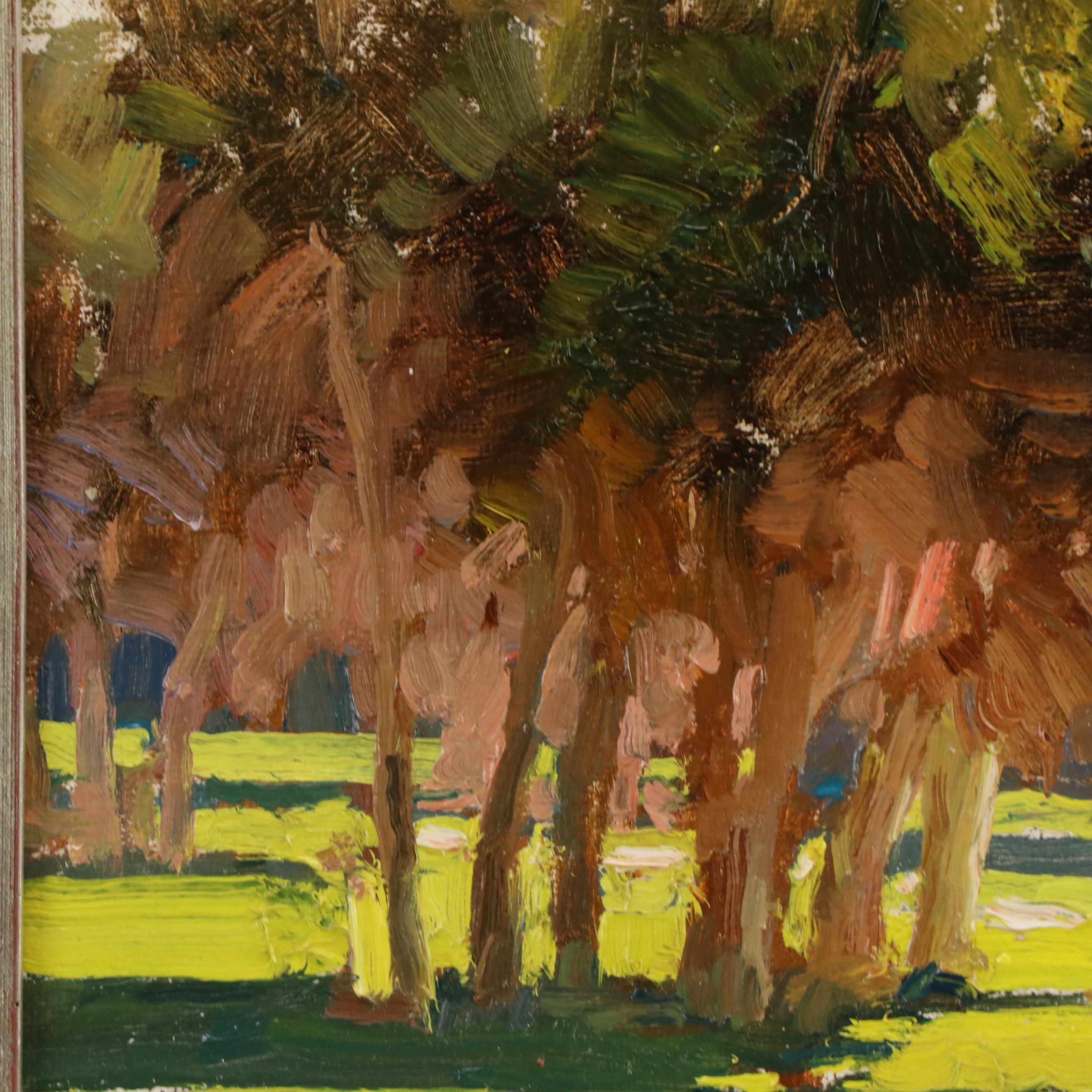 Calvin Liang Oil Landscape Painting "Shade / Shadows" | EBTH