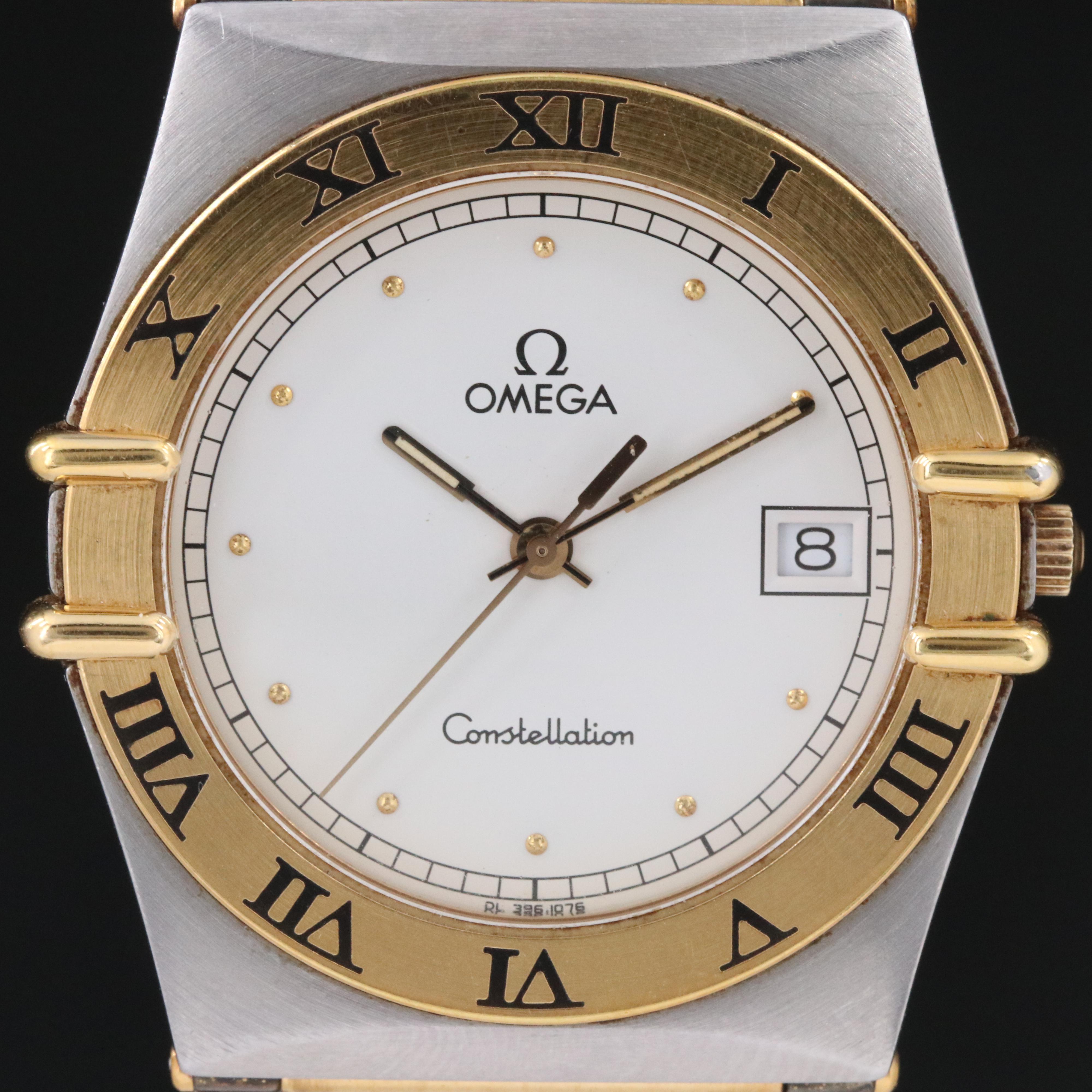 Omega Constellation 18K Gold Steel DL396.1076 Quartz Watch | EBTH