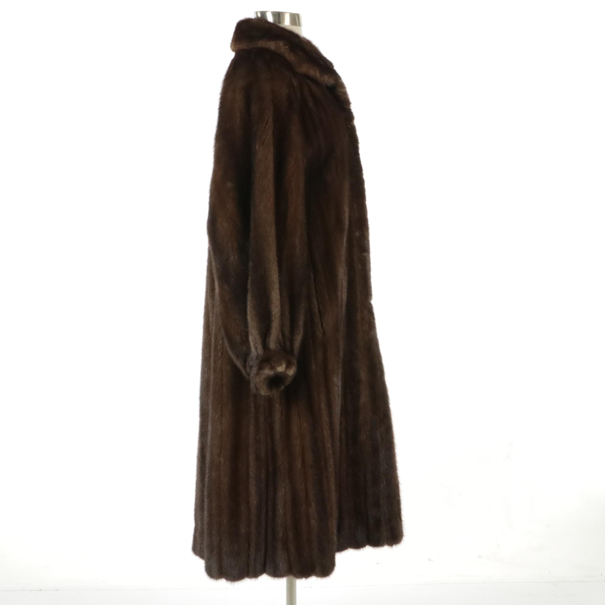Kotsovos Mink Fur Coat with Banded Tapered Cuffs | EBTH