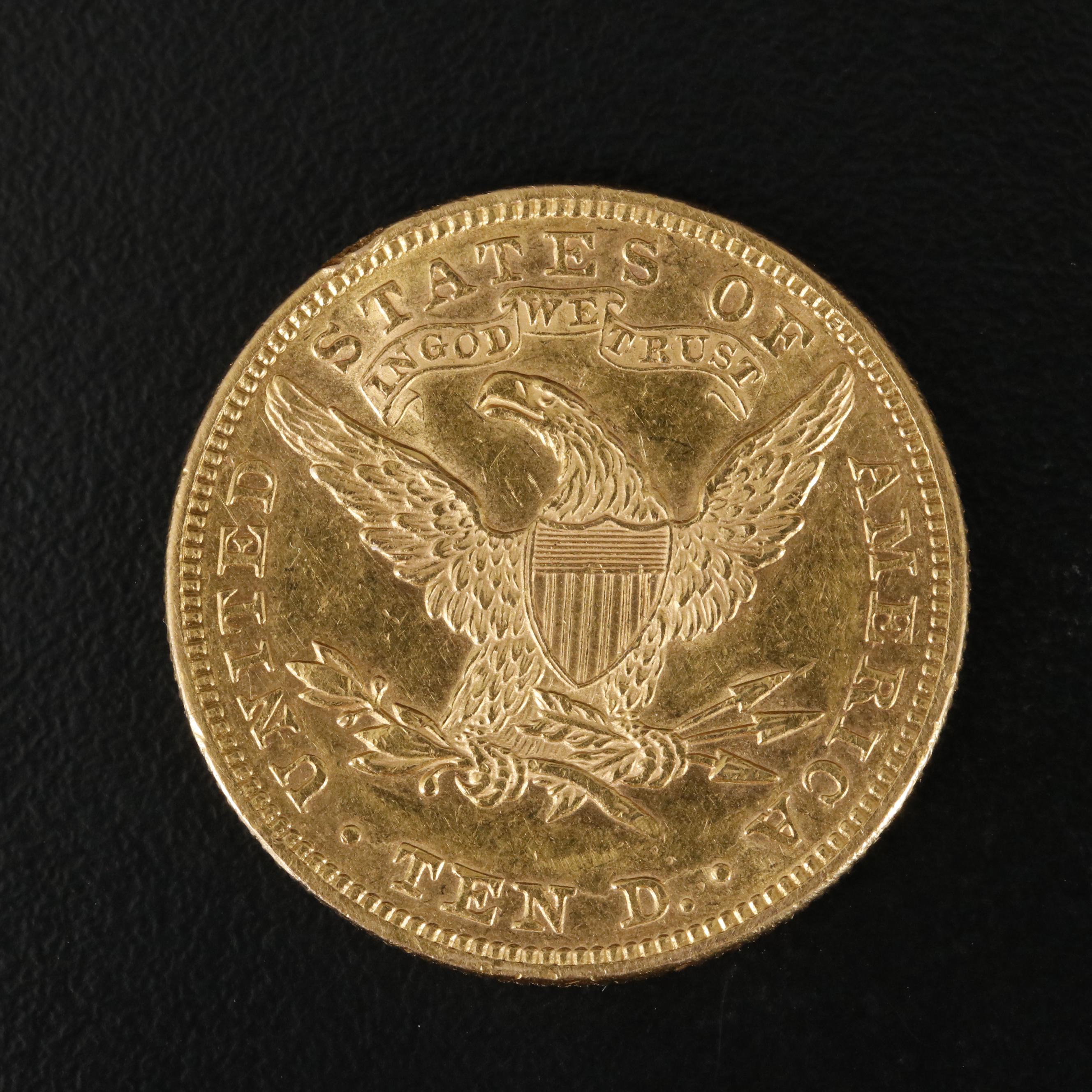 1893 Liberty Head $10 Gold Eagle Coin | EBTH