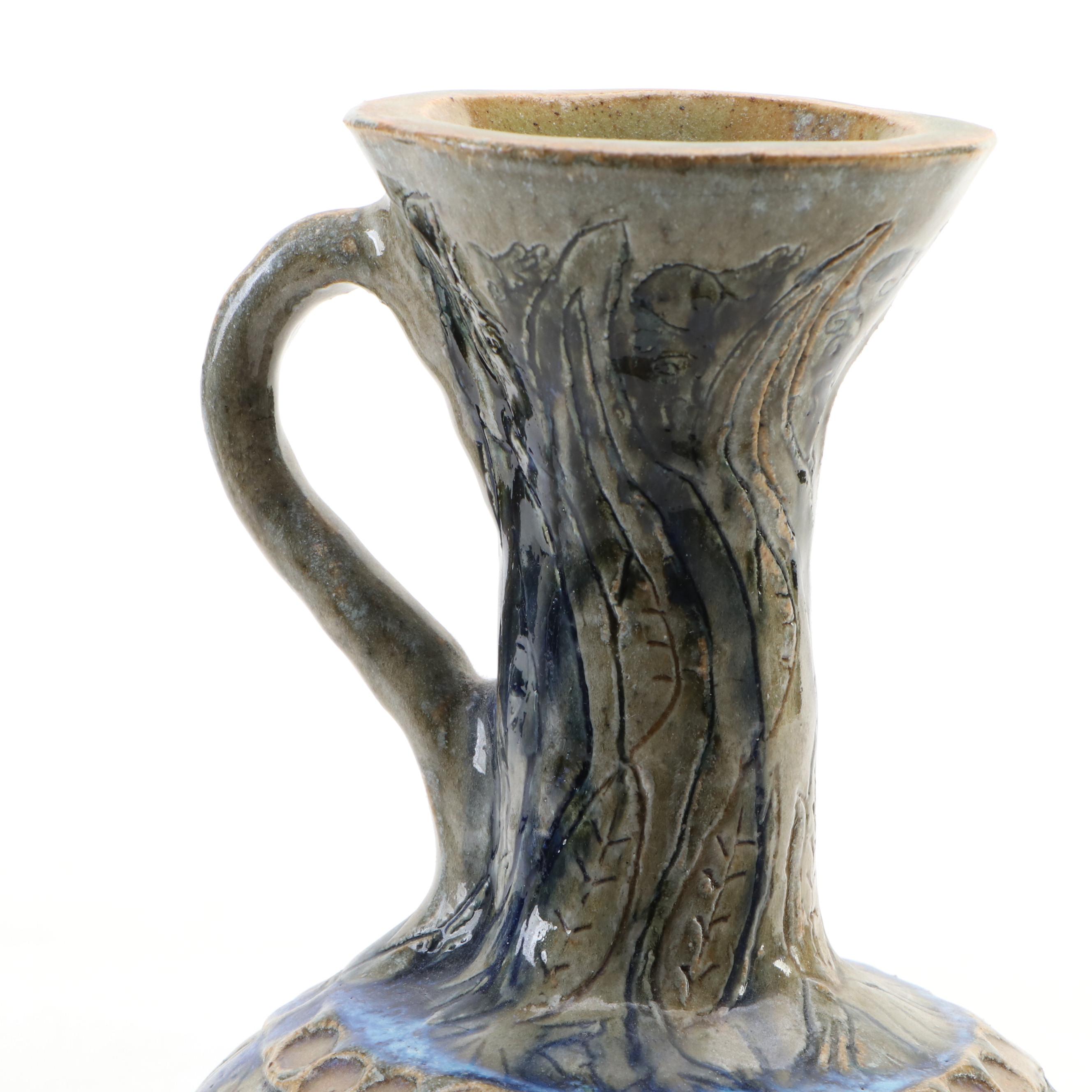 Lorraine Leveen and Other Art Pottery Pitcher and Vase | EBTH
