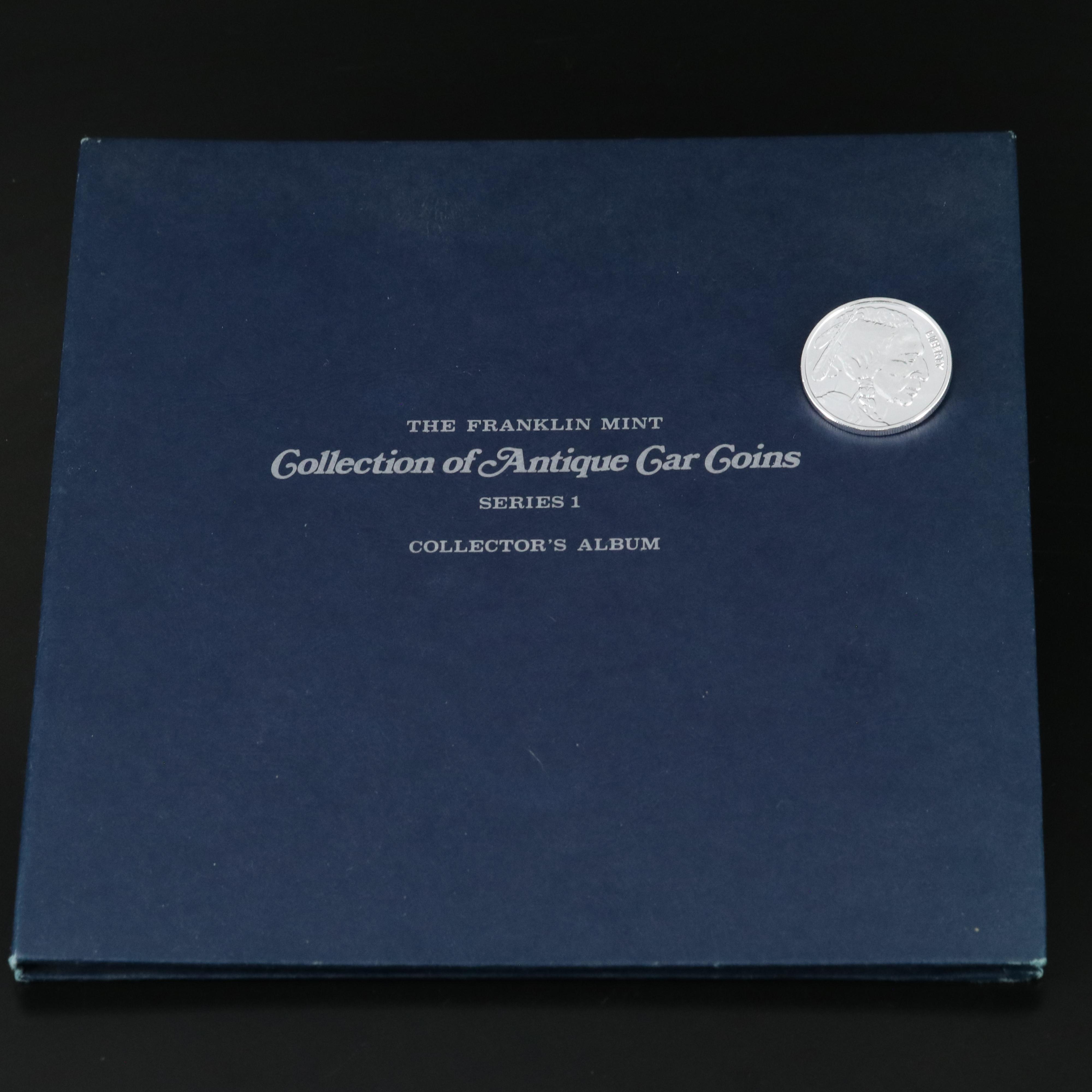 One-Ounce Fine Silver Round and Franklin Mint Antique Car Coin Set | EBTH