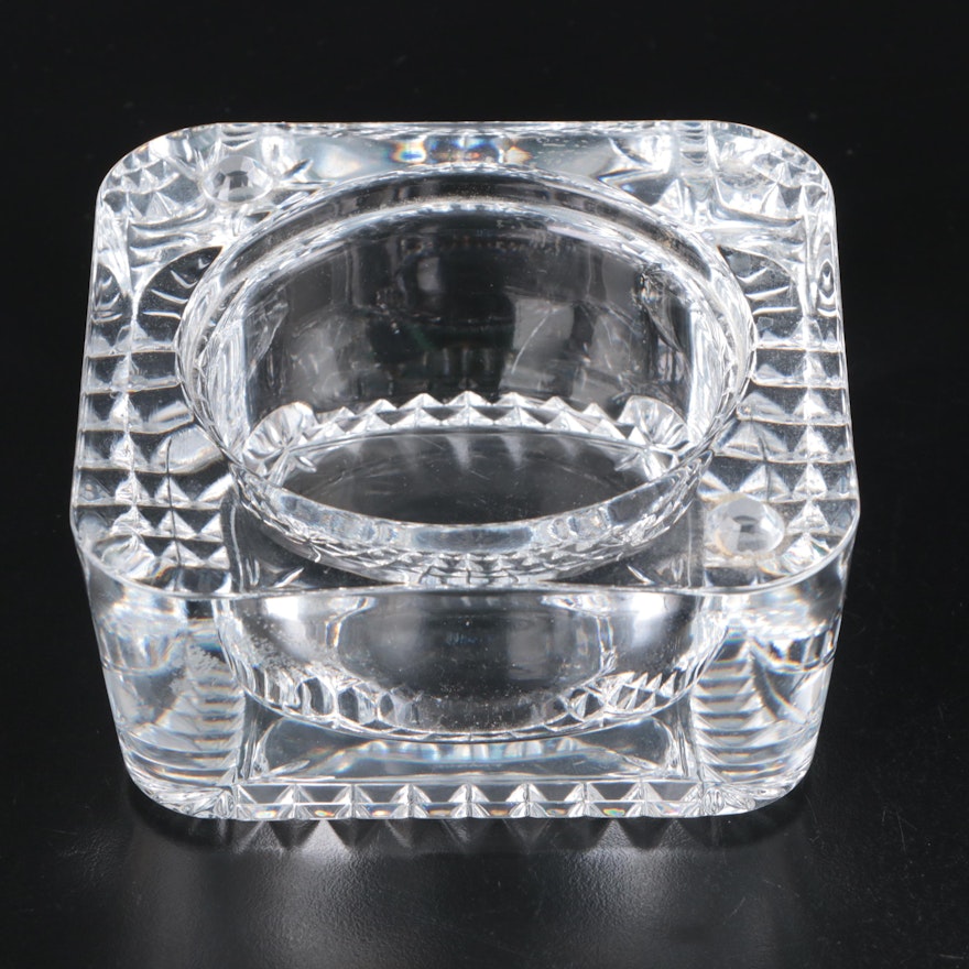 Waterford Crystal Desk Clock with Other Crystal Paperweight and Dish | EBTH Waterford Crystal Desk Clock with Other Crystal Paperweight and Dish | EBTH