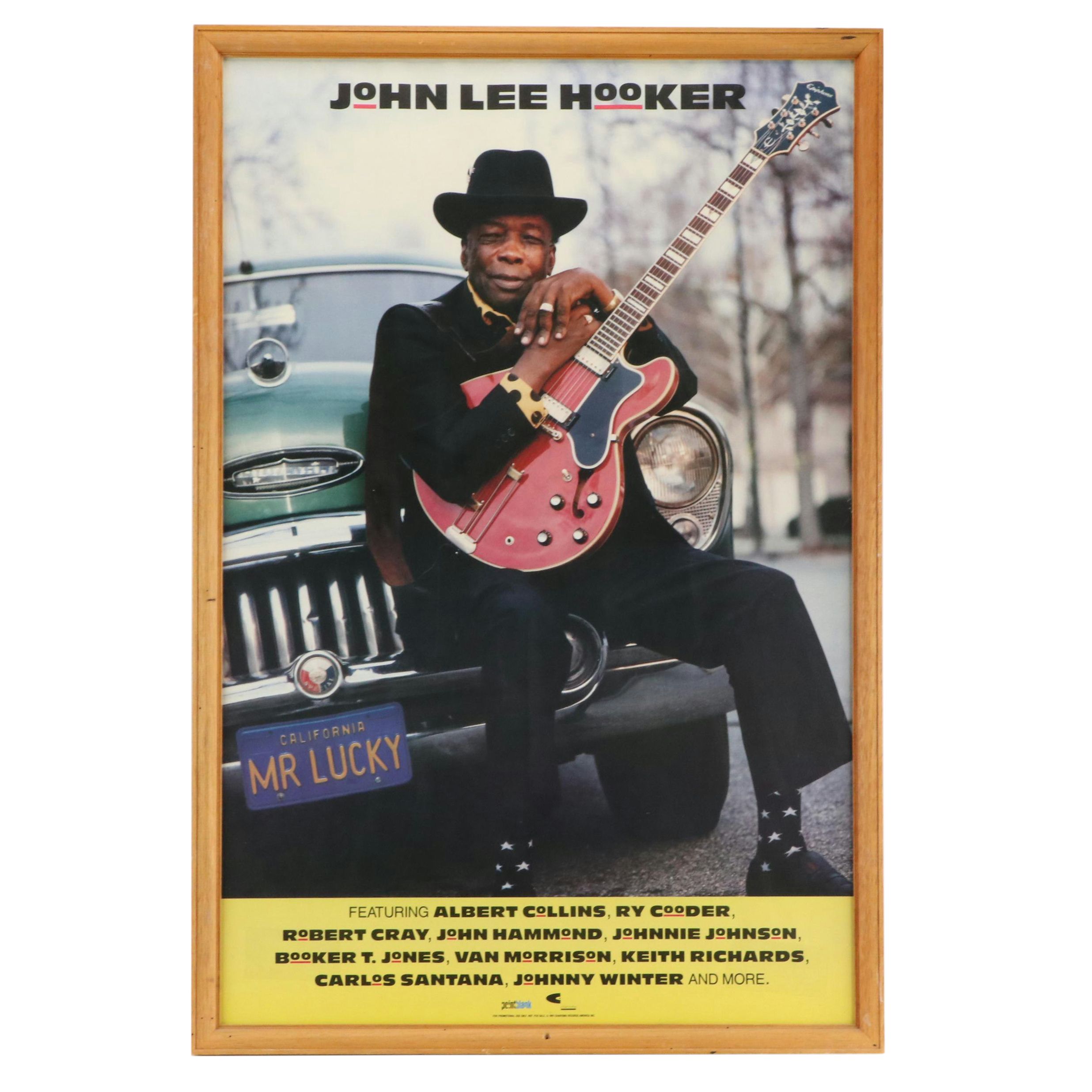 Blues Singer and Musician John Lee Hooker Offset Lithograph Poster | EBTH