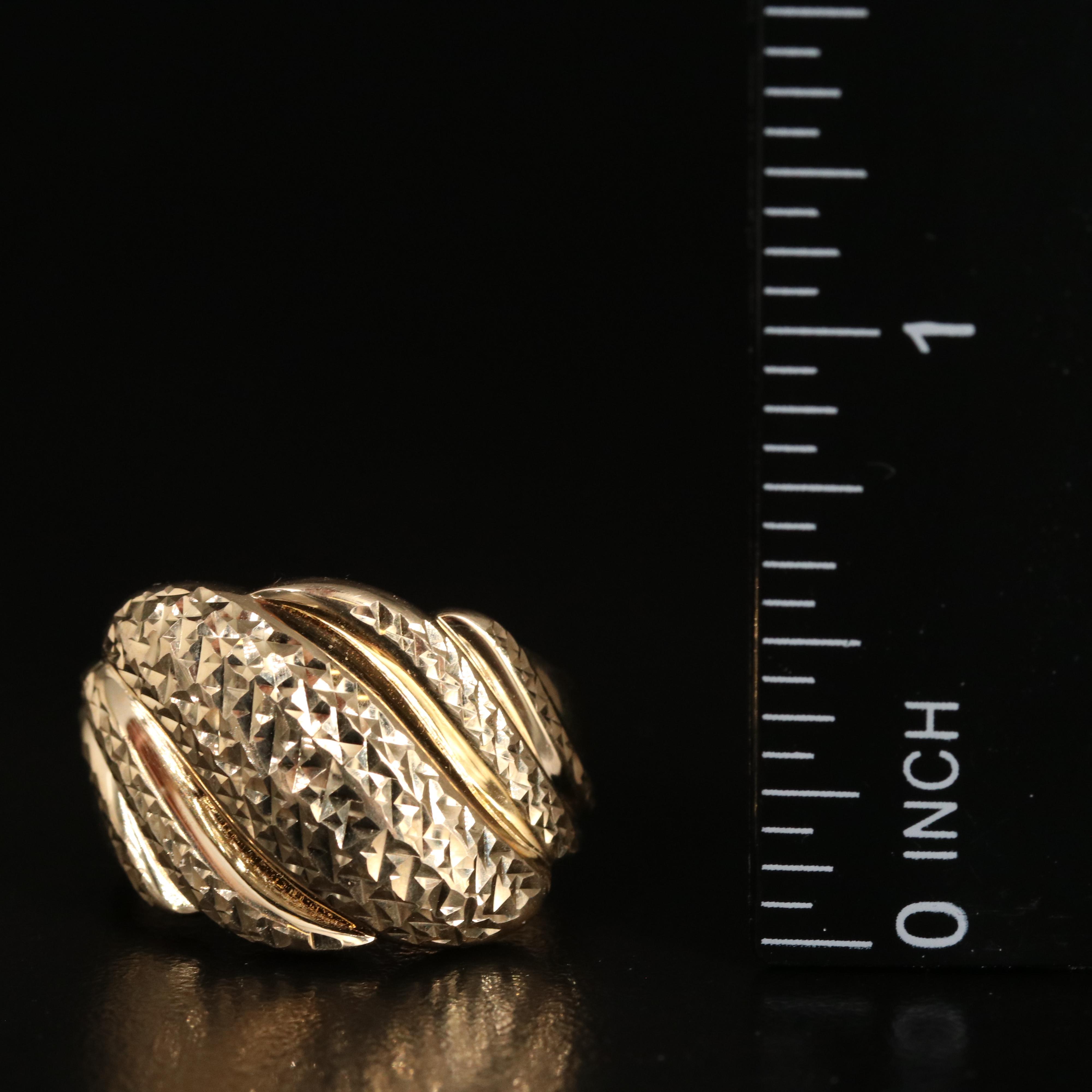 10K Diamond-Cut Style Ring | EBTH