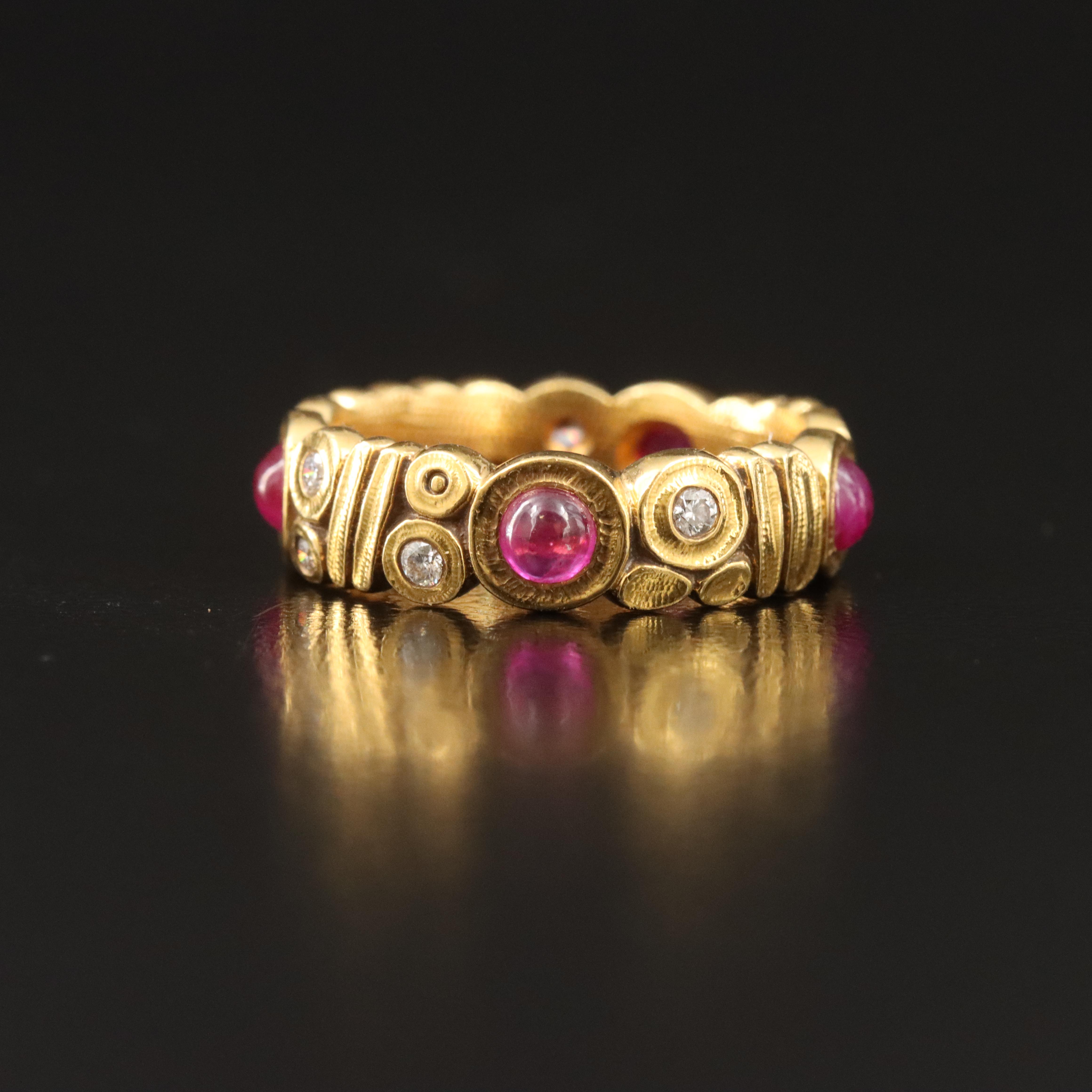 Alex Sepkus 18K Ruby and Diamond Band | EBTH