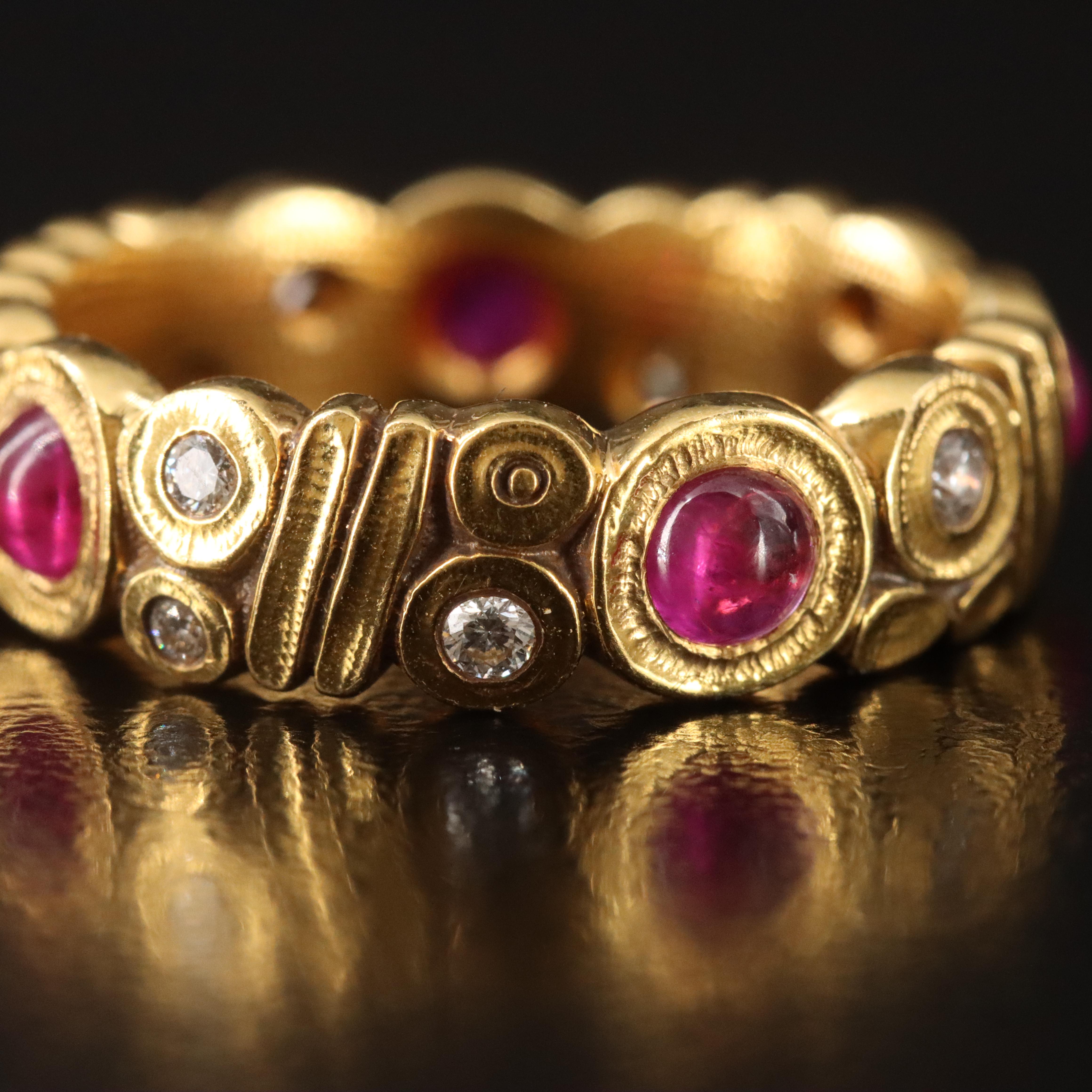 Alex Sepkus 18K Ruby and Diamond Band | EBTH
