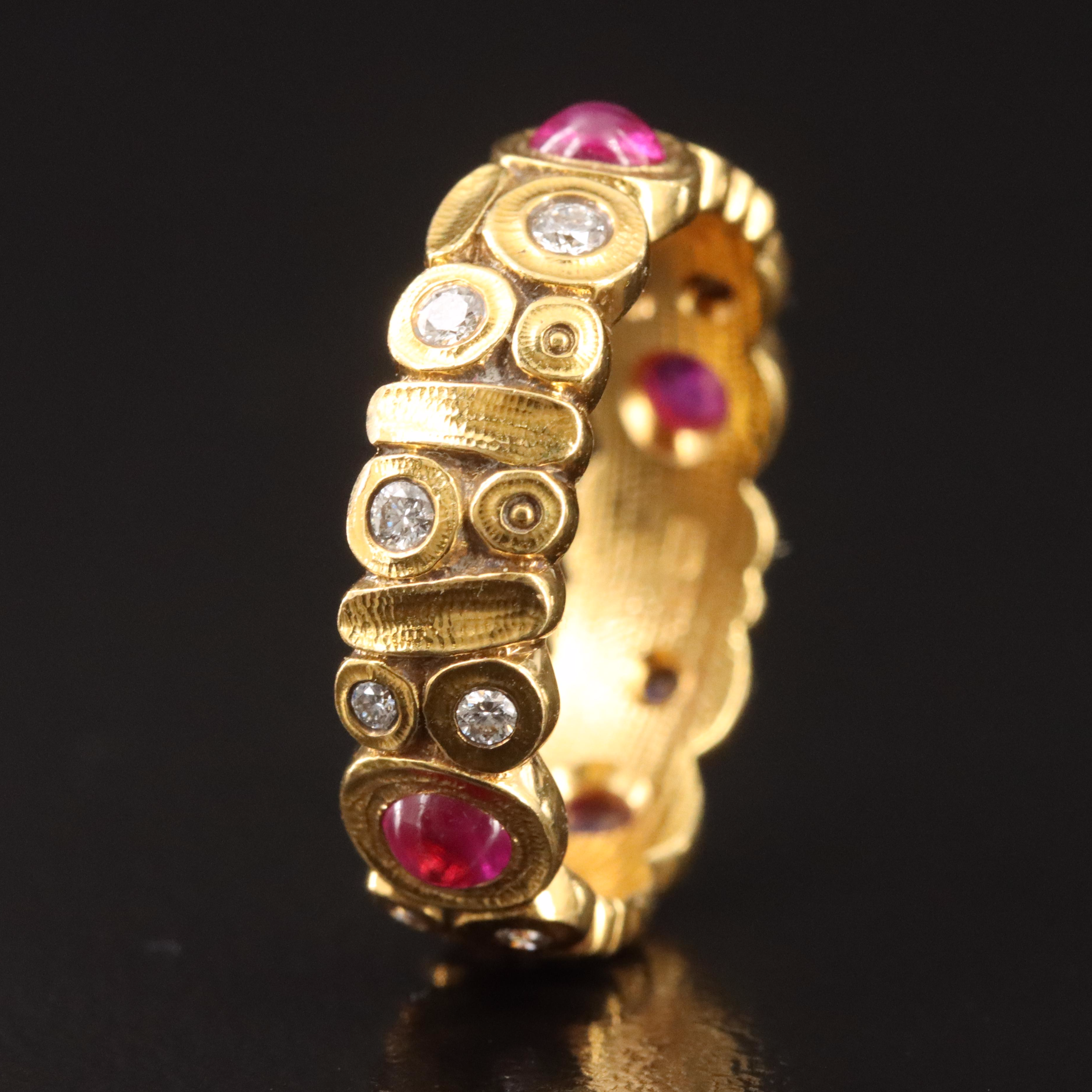 Alex Sepkus 18K Ruby and Diamond Band | EBTH