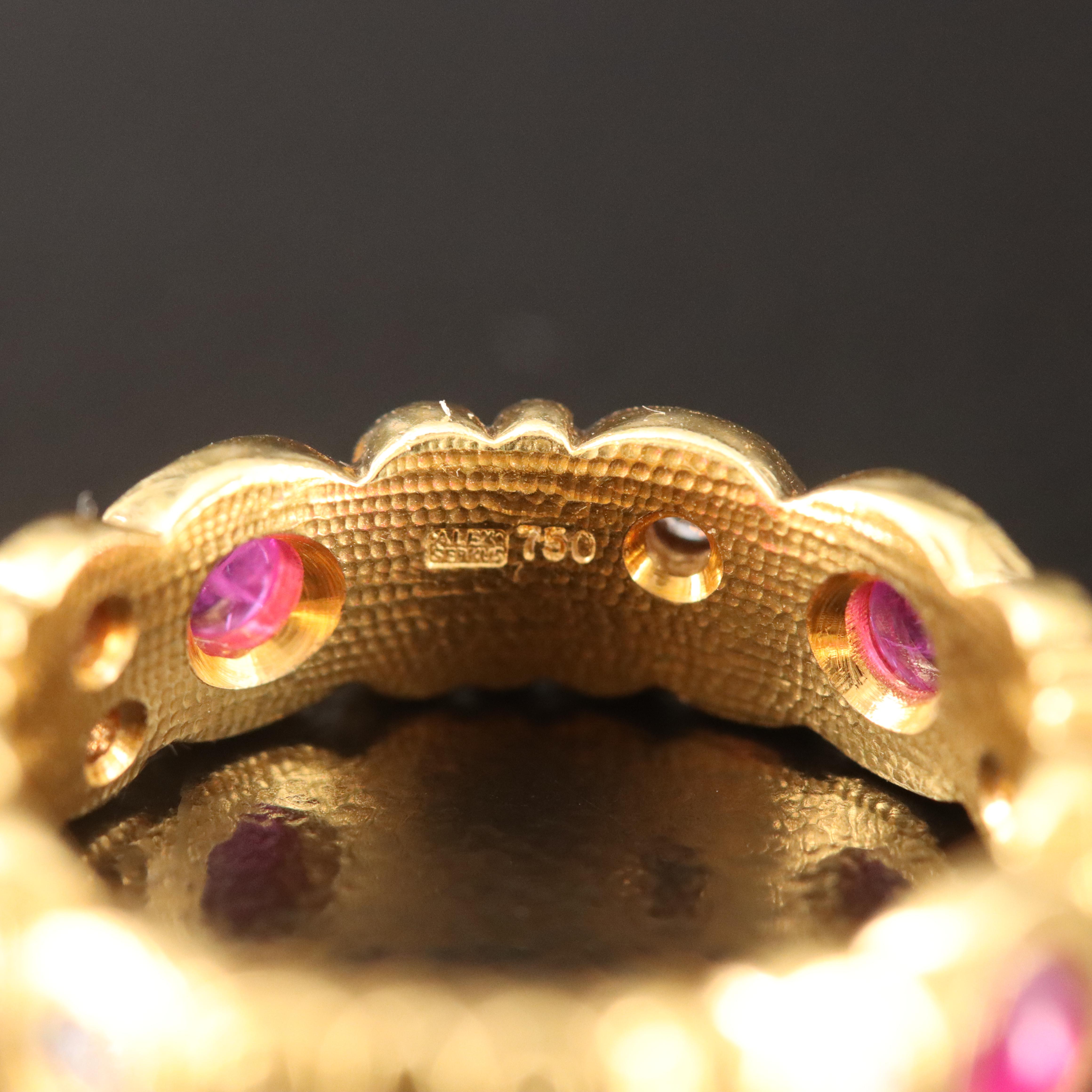 Alex Sepkus 18K Ruby and Diamond Band | EBTH