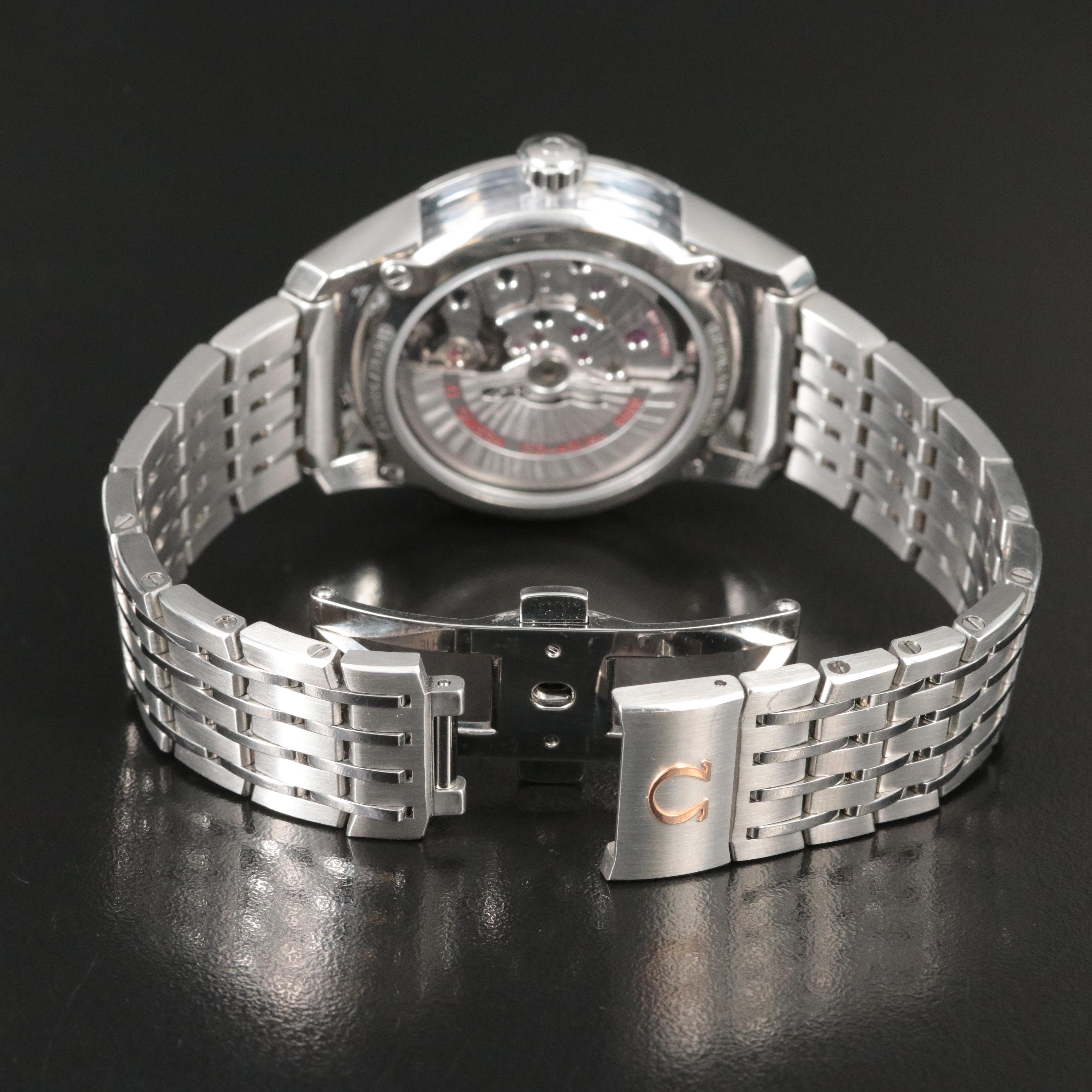 Omega De Ville Hour Vision 431.30.41.21.01.001 Steel Co-Axial Automatic ...