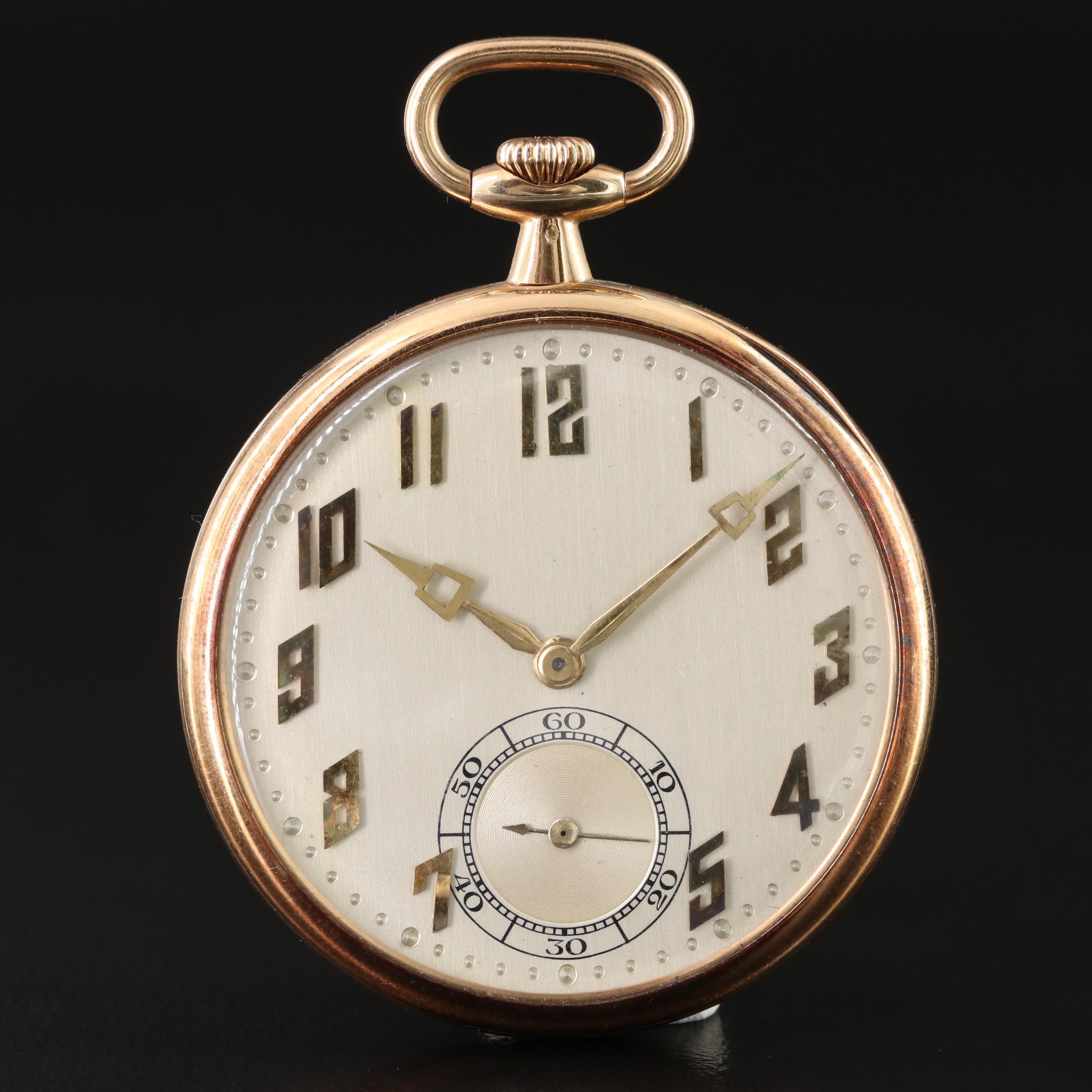 14K Longines Antique Pocket Watch | EBTH