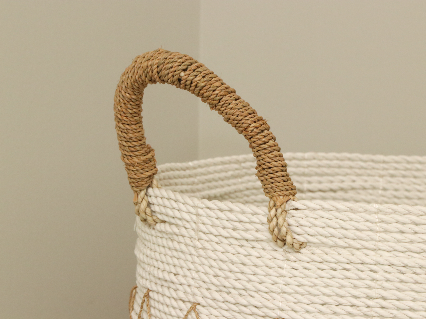 Nylon Rope, Coiled Rope and Wire Baskets, Metal Vases, and Laundry Room ...