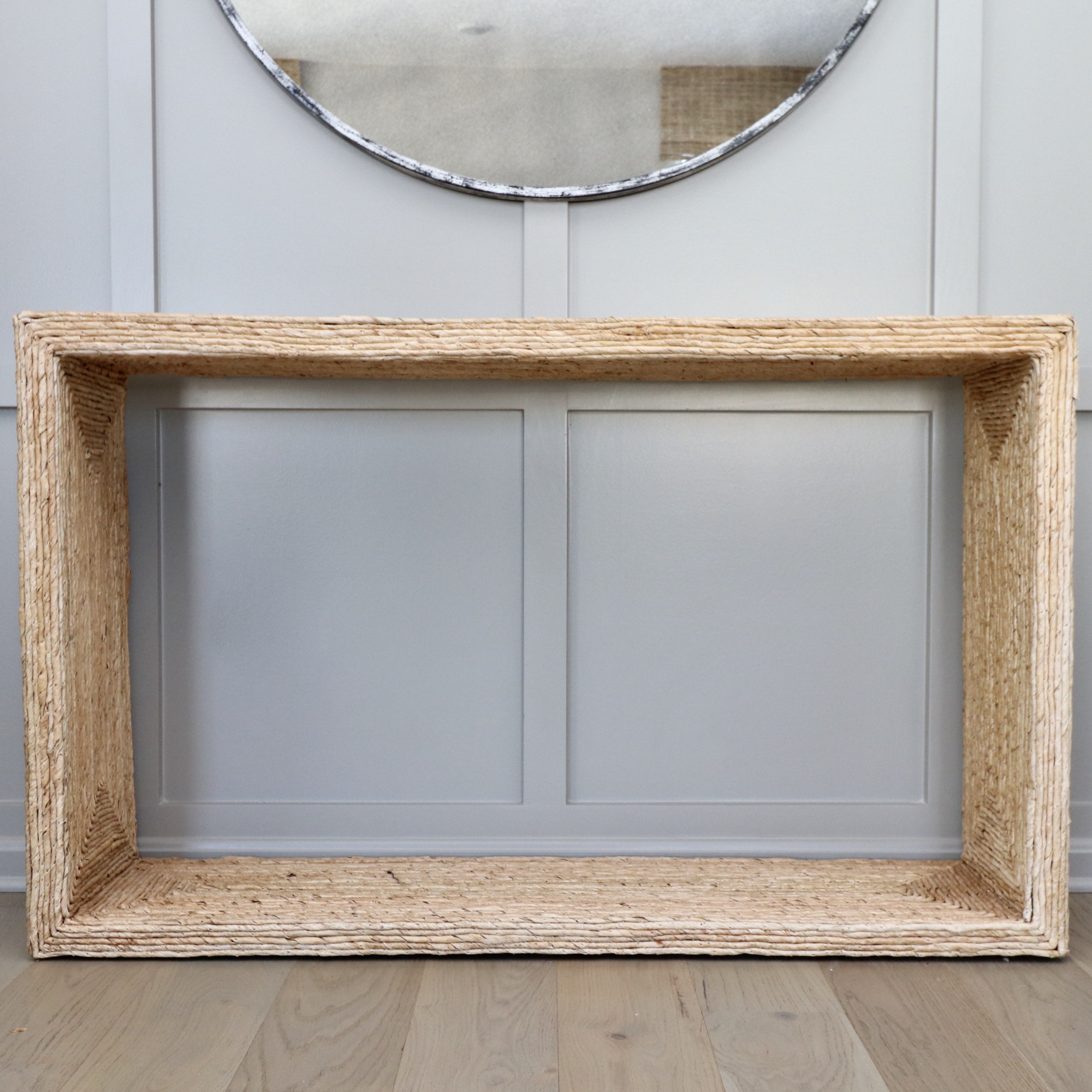 Uttermost "Rora" Woven Coastal Style Console Table | EBTH