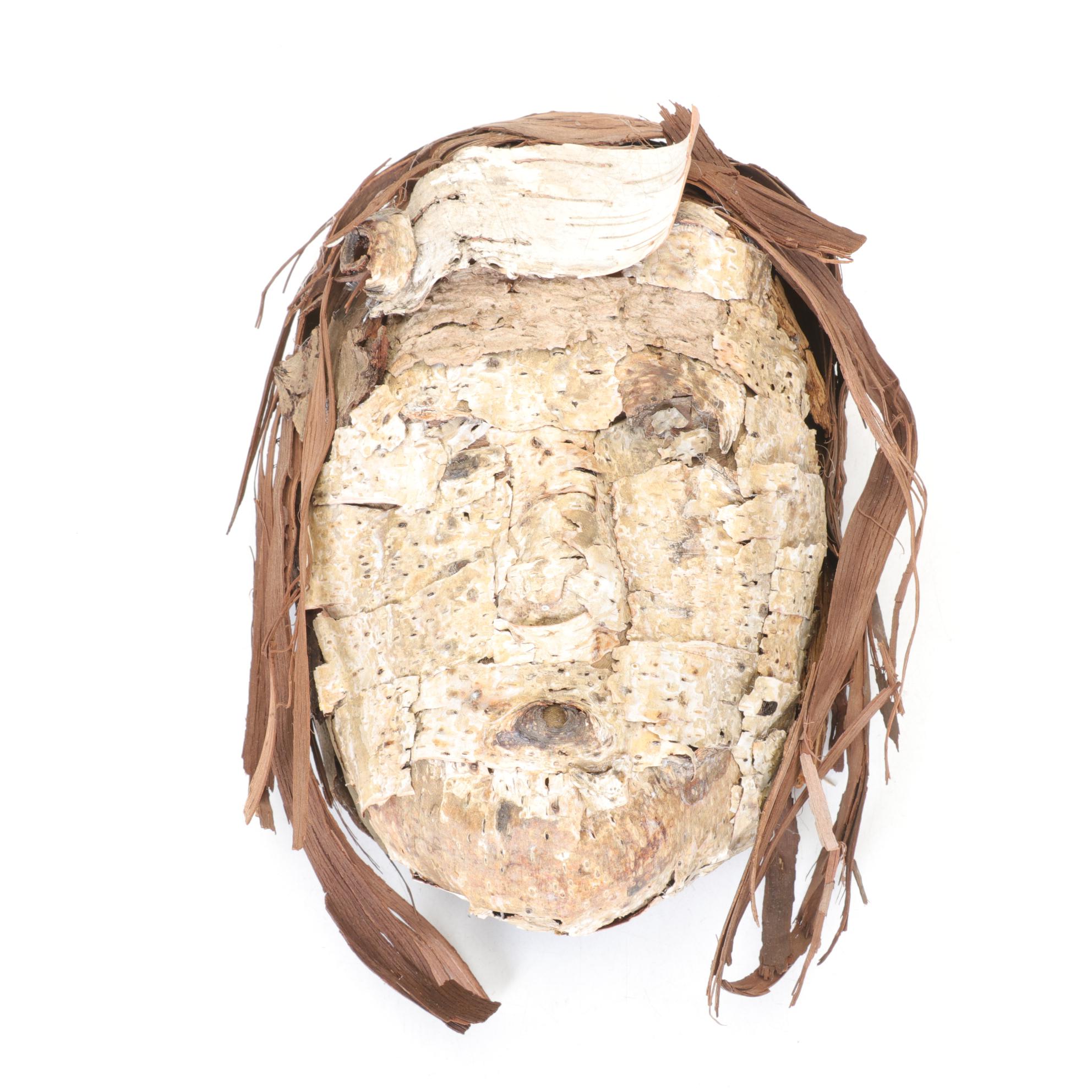 Hand-Crafted Tree Bark Mask | EBTH