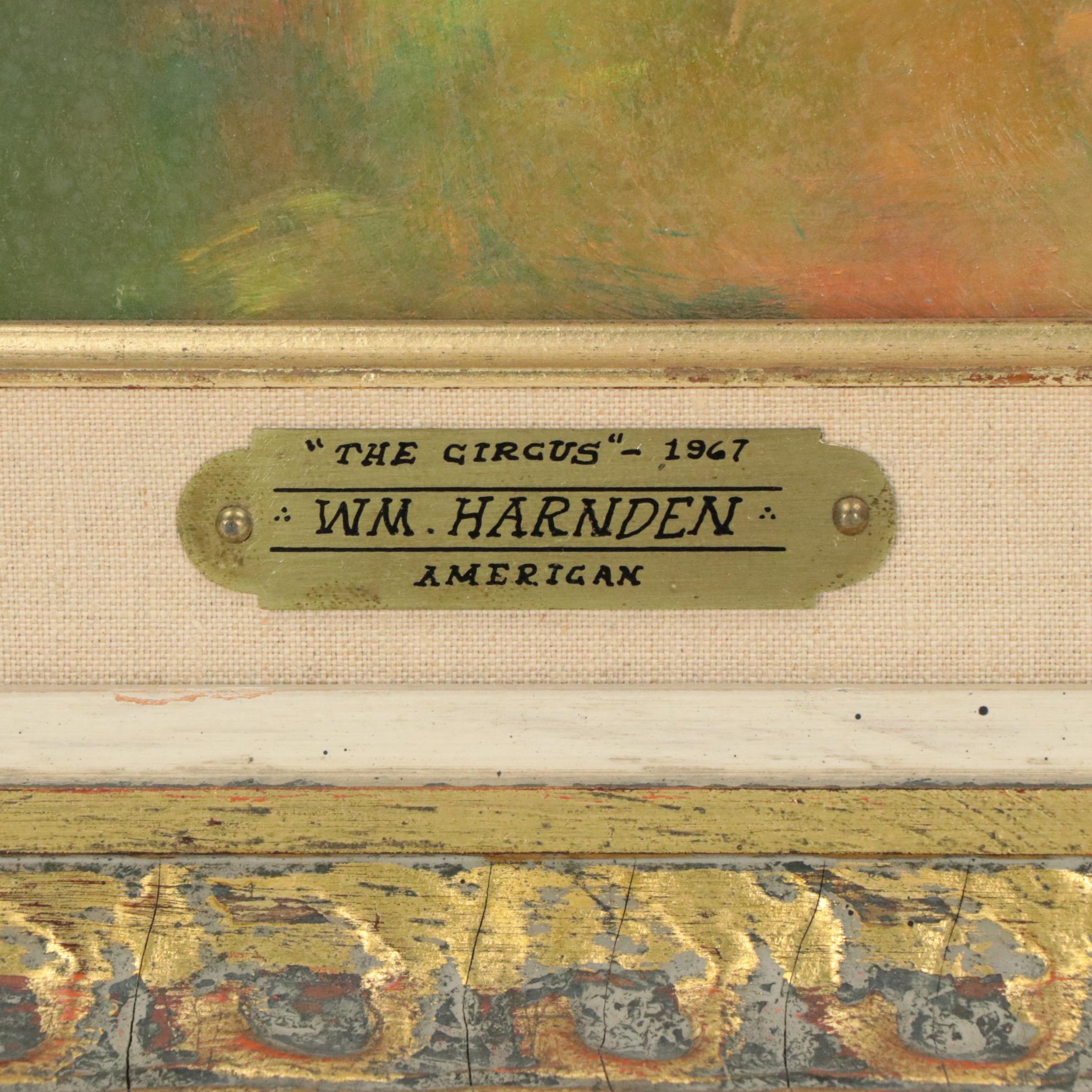 William Harnden Oil Painting "The Circus," 1967 | EBTH