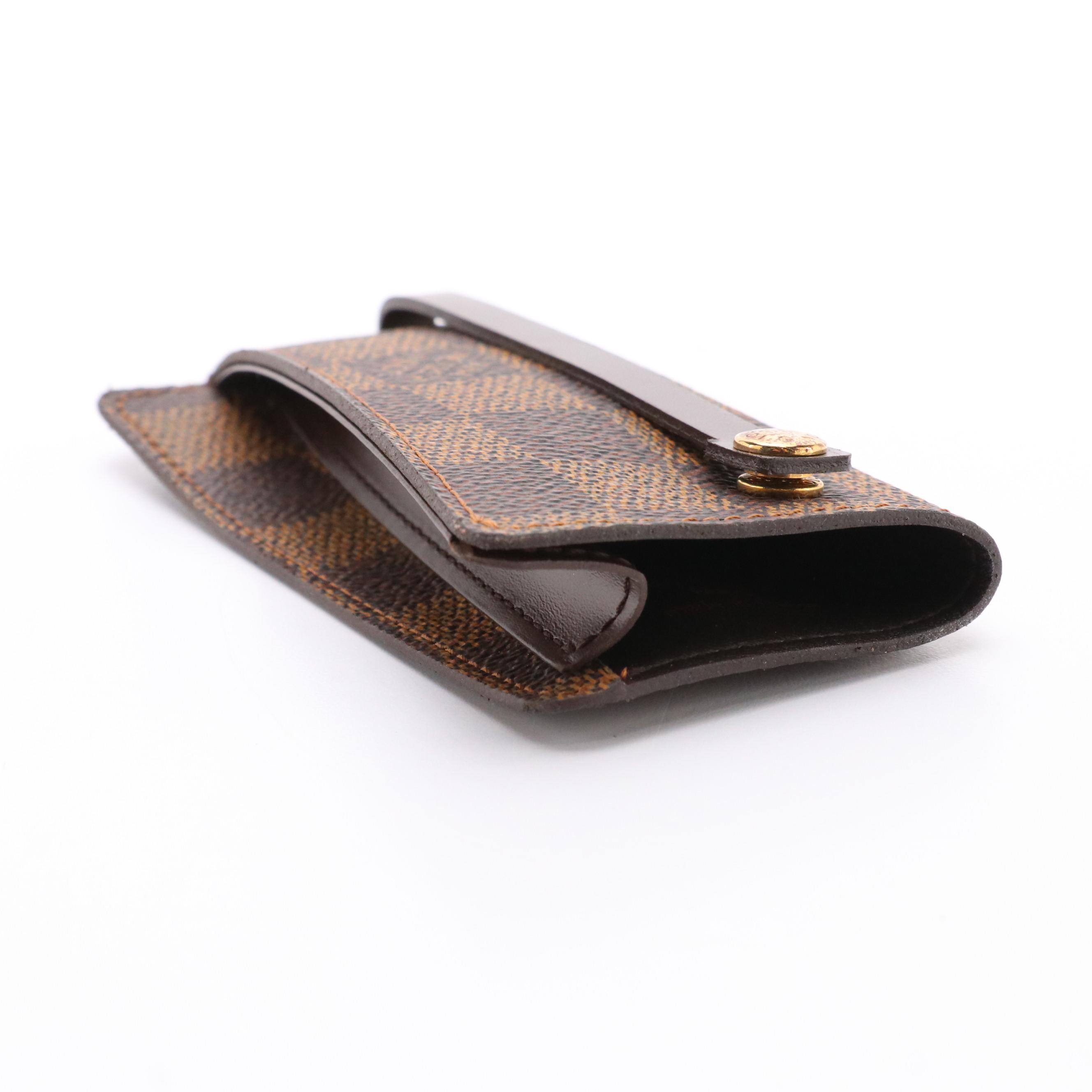 Louis Vuitton Clochette Key Case in Damier Ebene Coated Canvas and ...