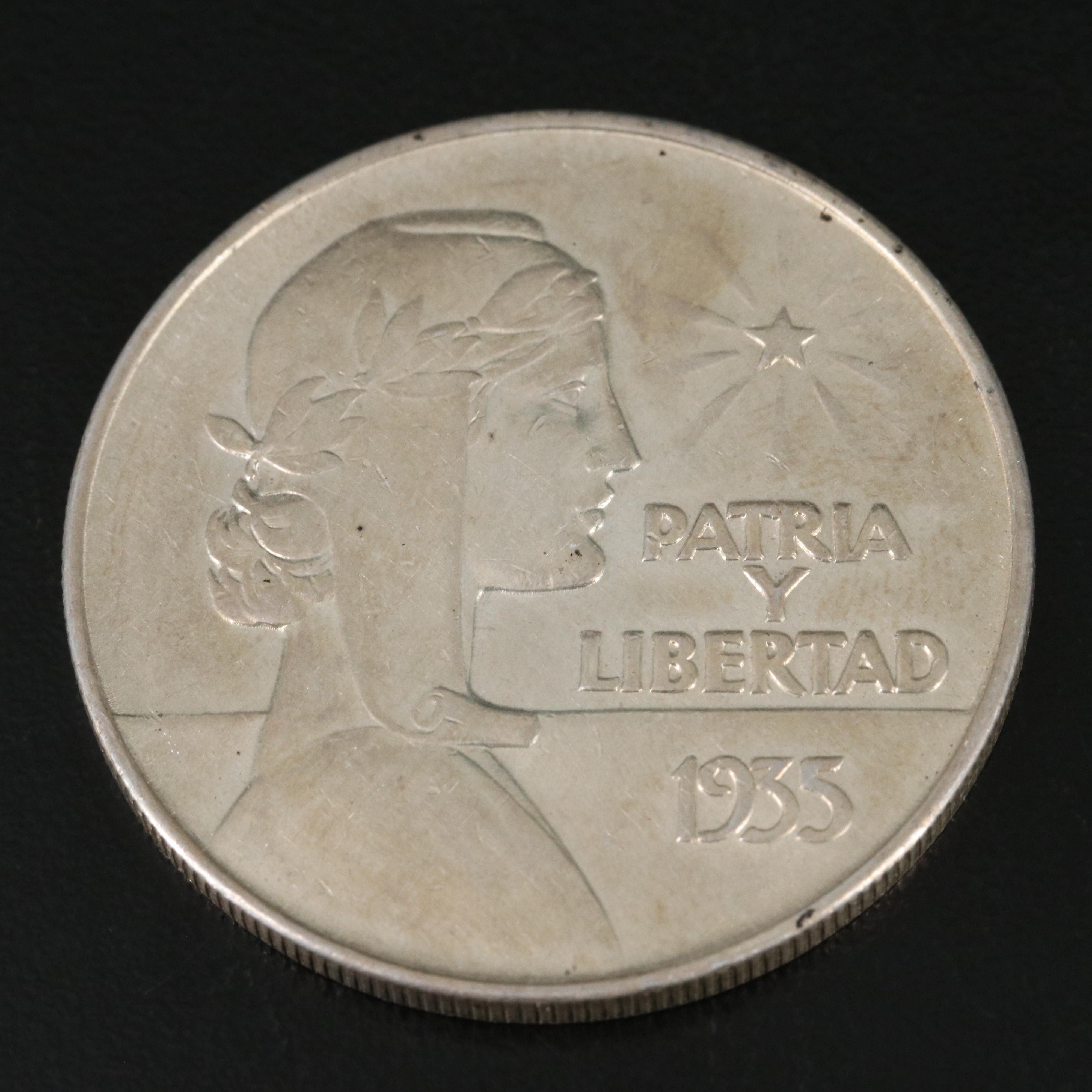 Two Different Cuban Silver Pesos | EBTH