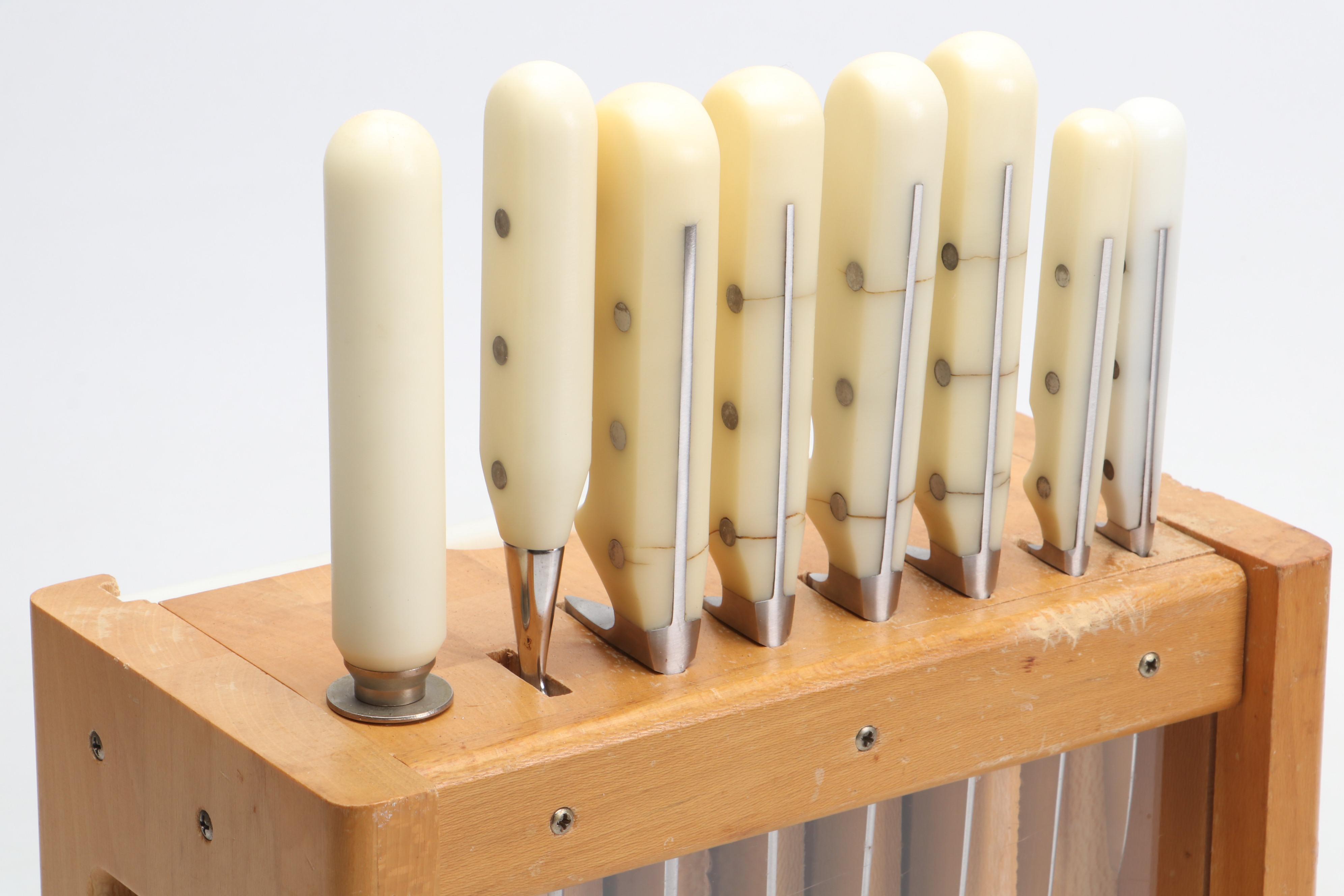 Coutellerie Pradel France Colorado Prime Knife Set in Block and Cutting ...