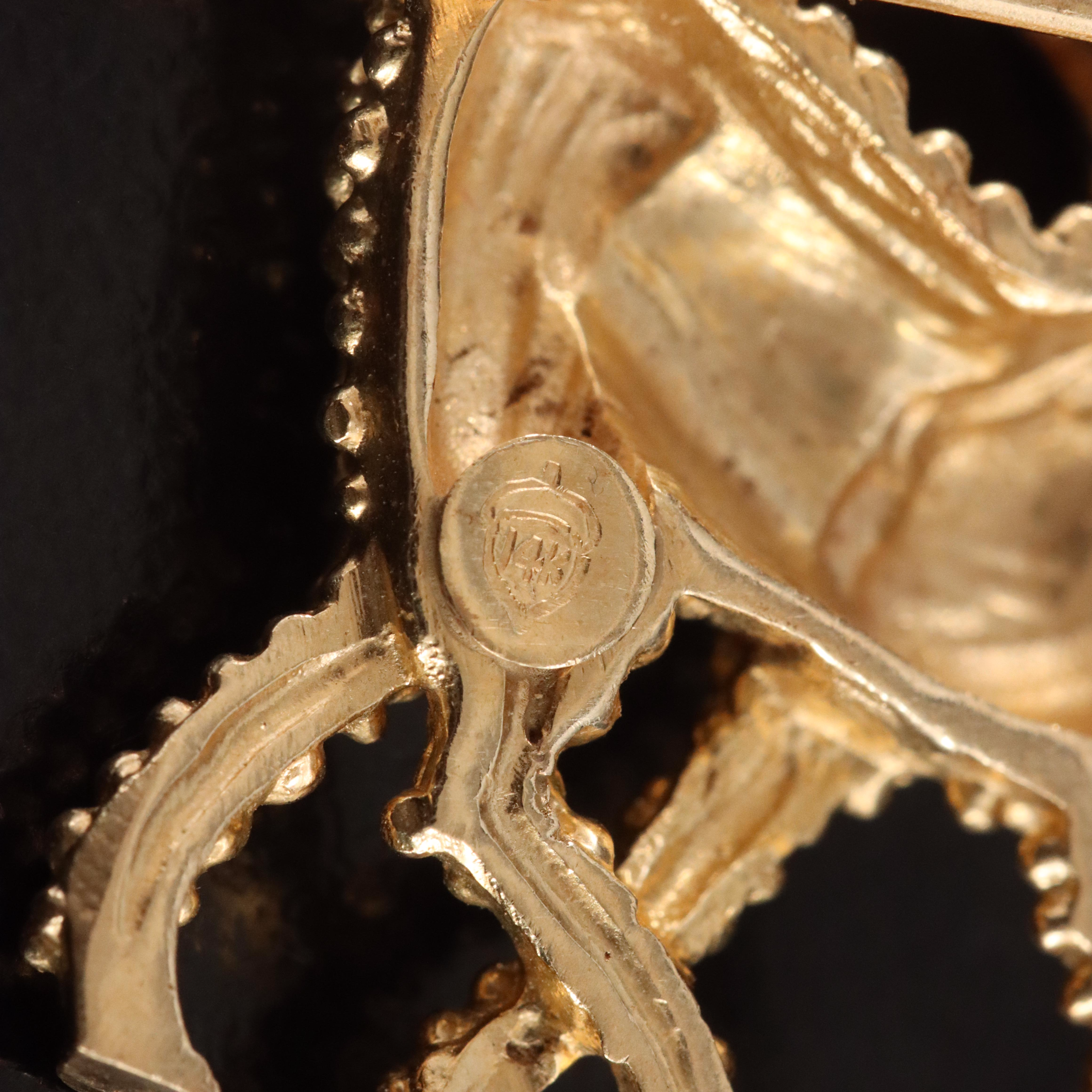 14K Vintage Lamb Pin | EBTH