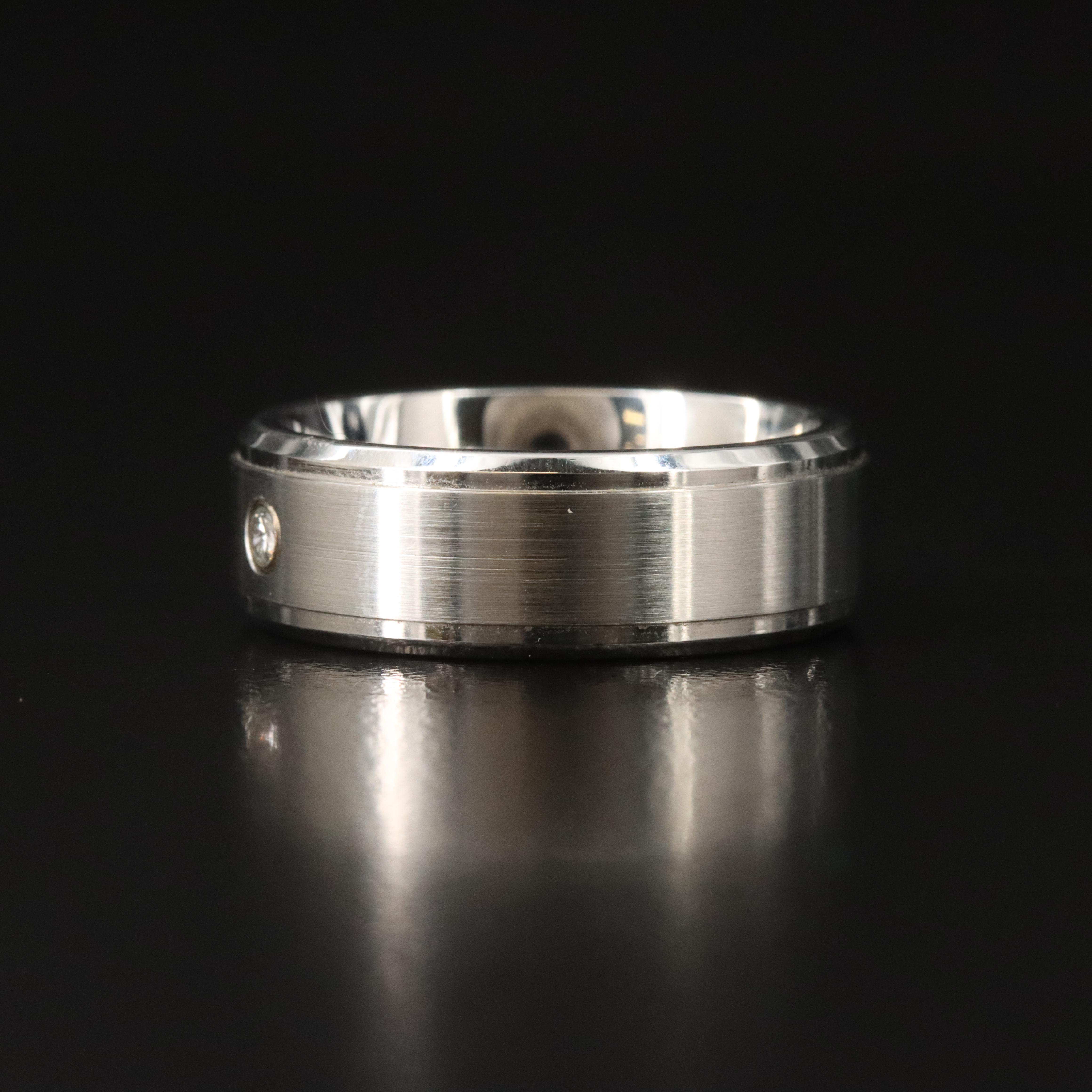 Benchmark Colbalt Chrome Band with Diamonds | EBTH