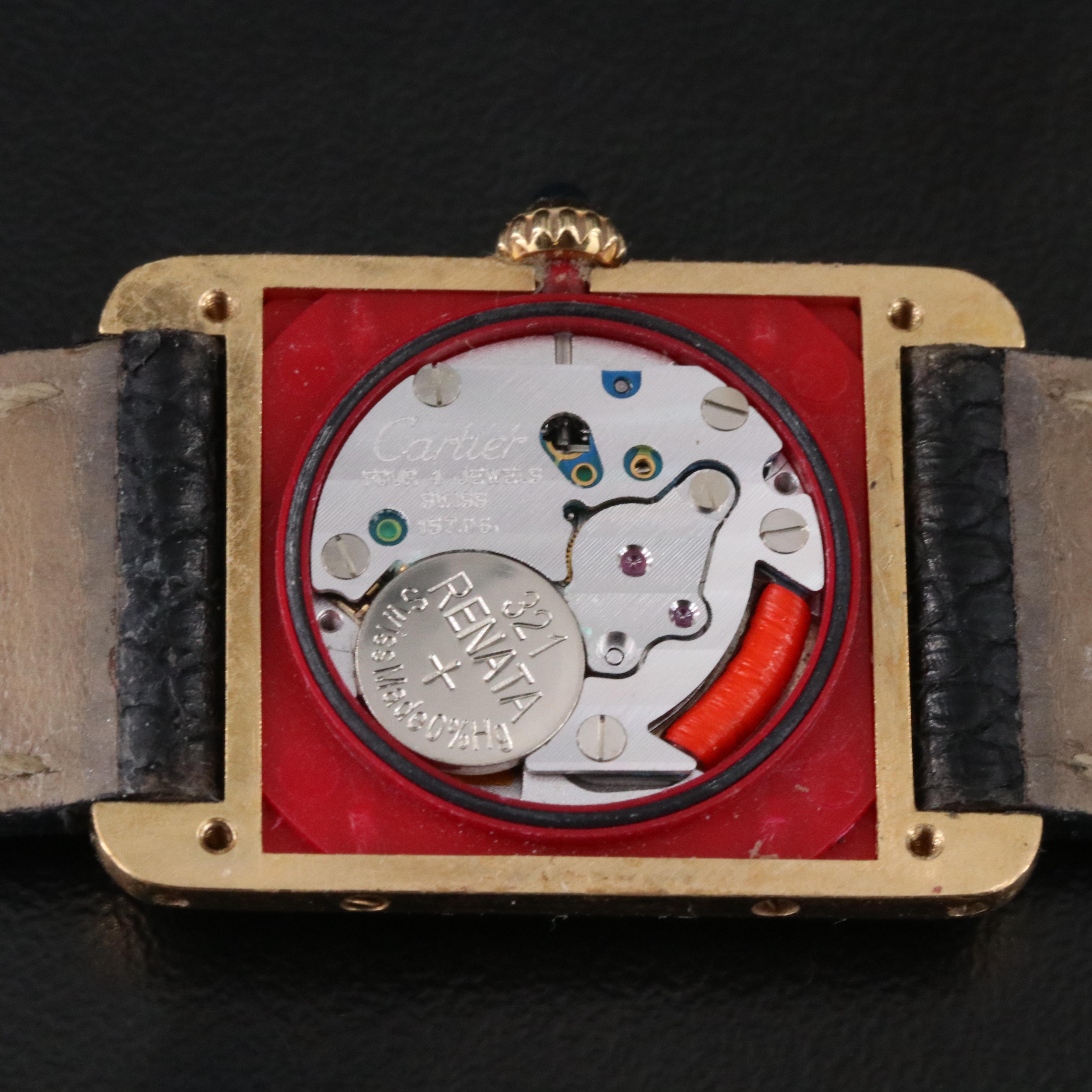 18K Cartier Tank Louis Quartz Watch | EBTH