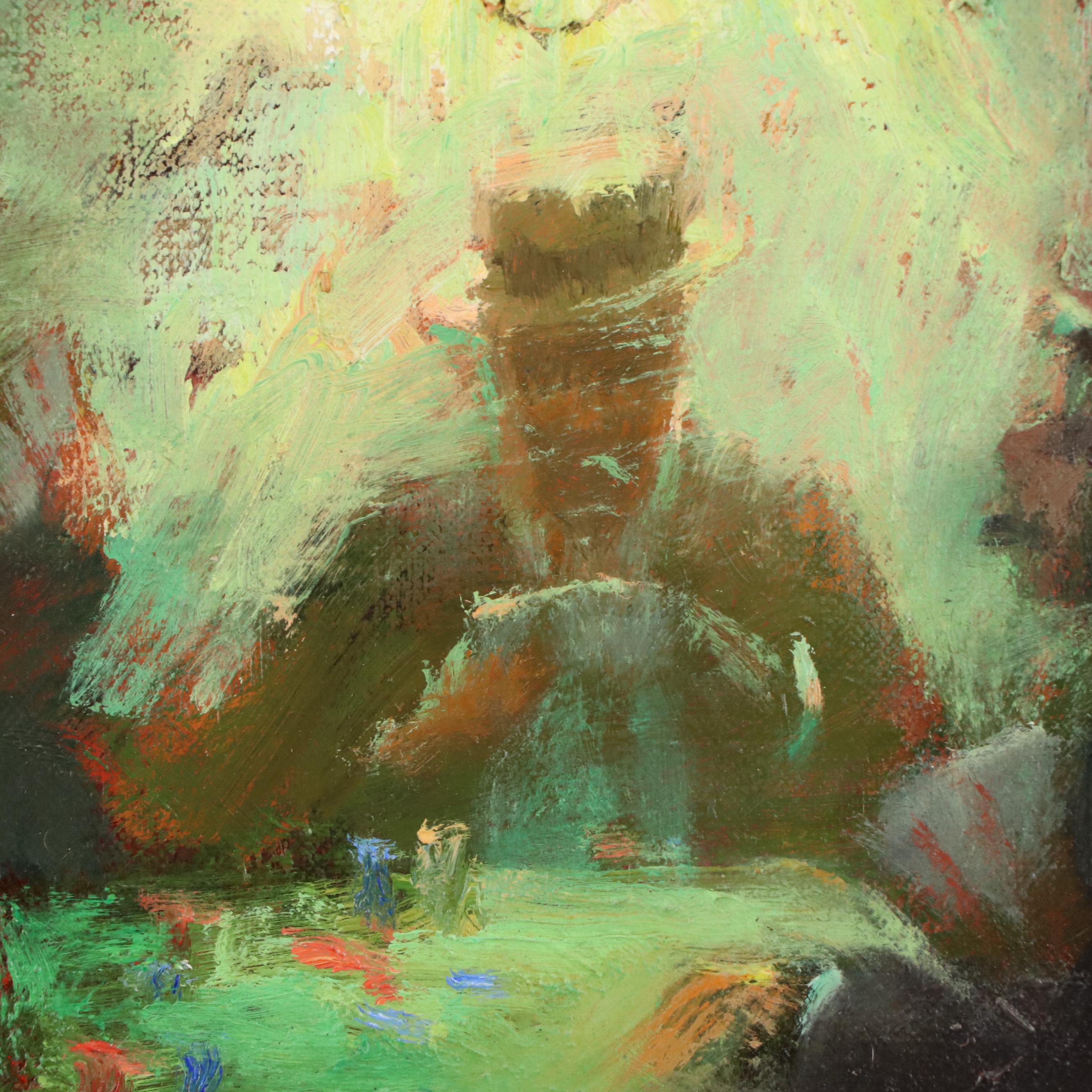 William Harnden Oil Painting "The Card Players," 1966 | EBTH