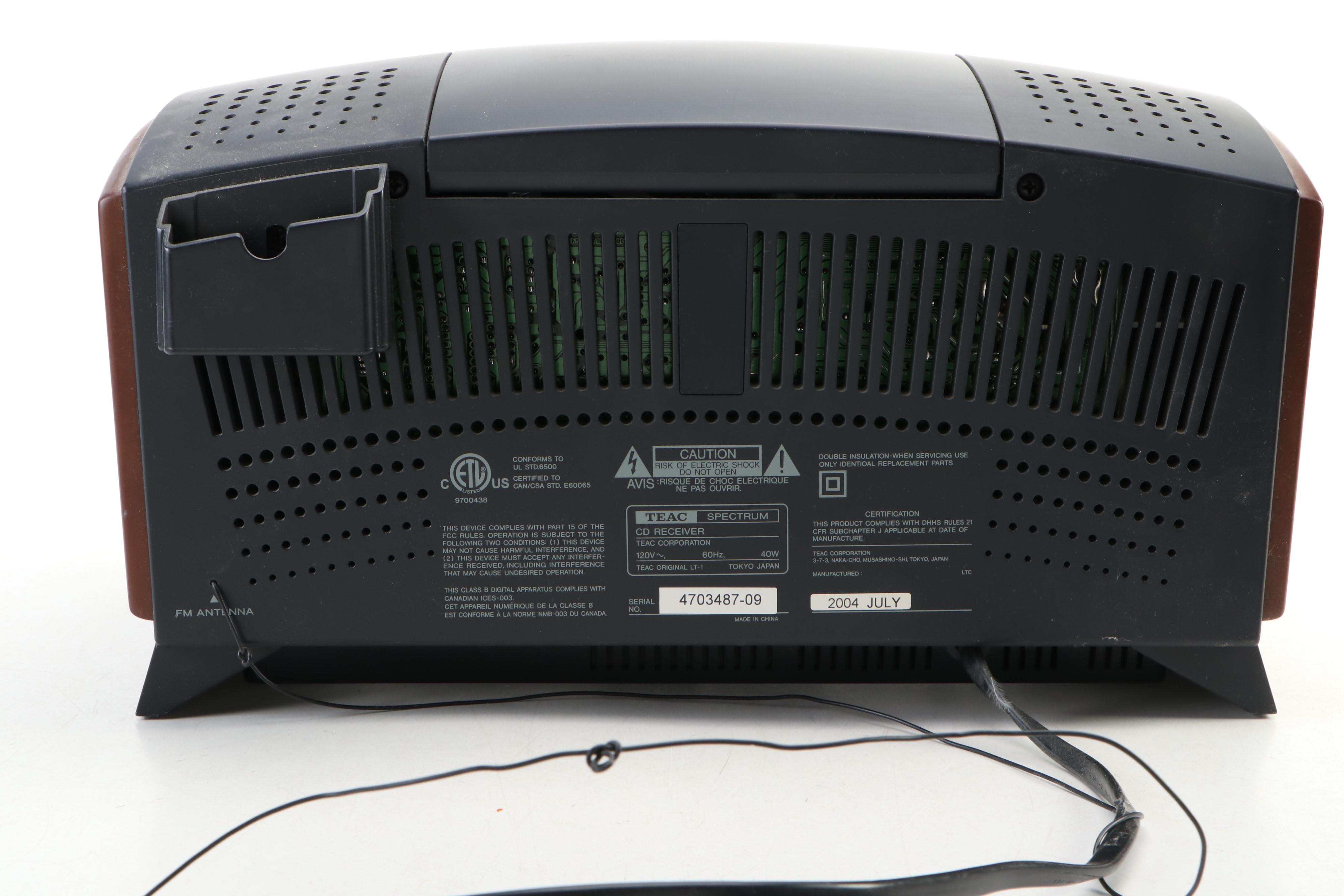 TEAC Spectrum CD Receiver, 2004 | EBTH