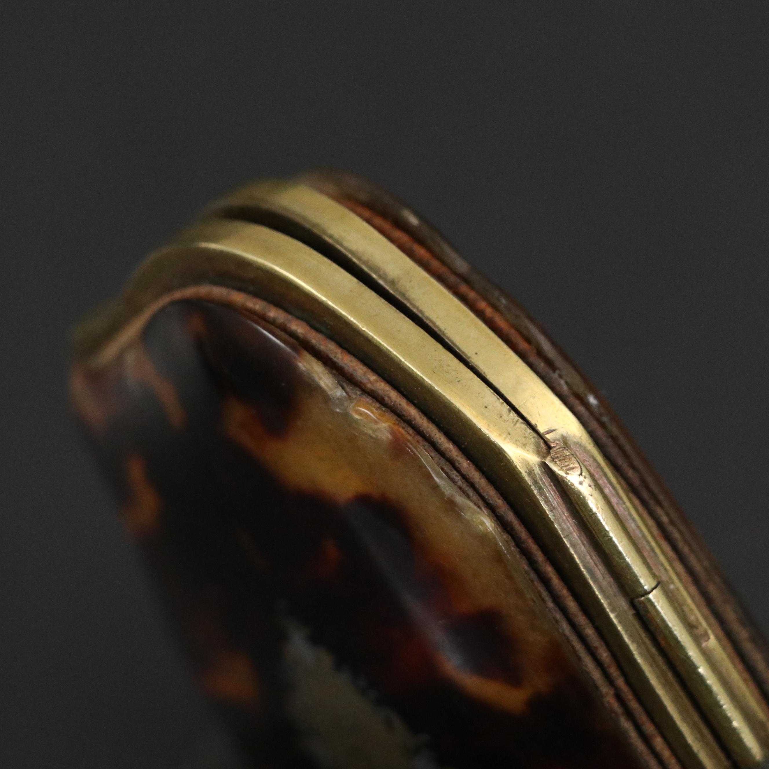 French Napoleon III Tortoiseshell Coin Purse with Monogram Cartouche ...