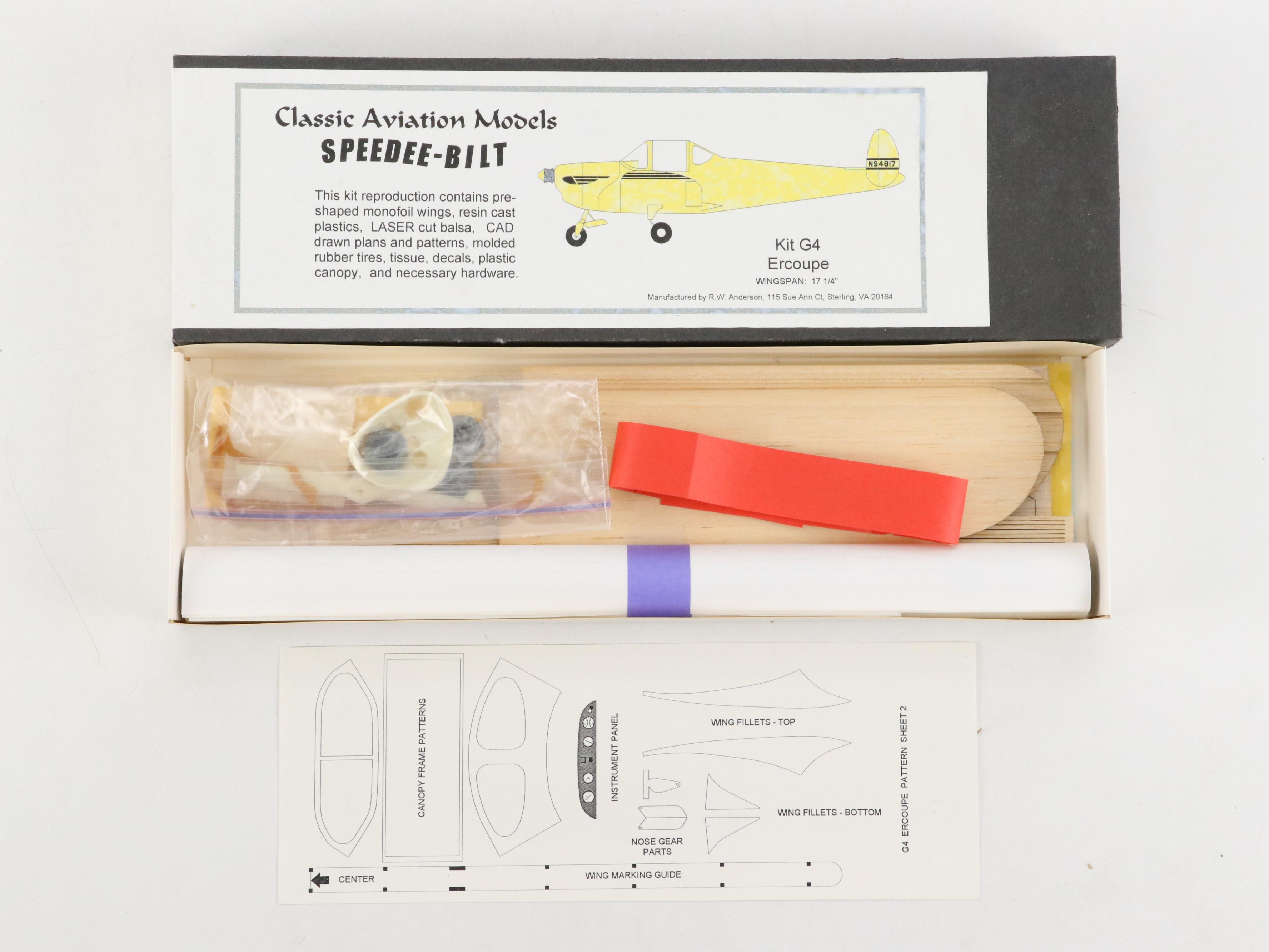 R. W. Anderson "Cessna Seaplane" and More Speedee-Bilt Airplane Model ...