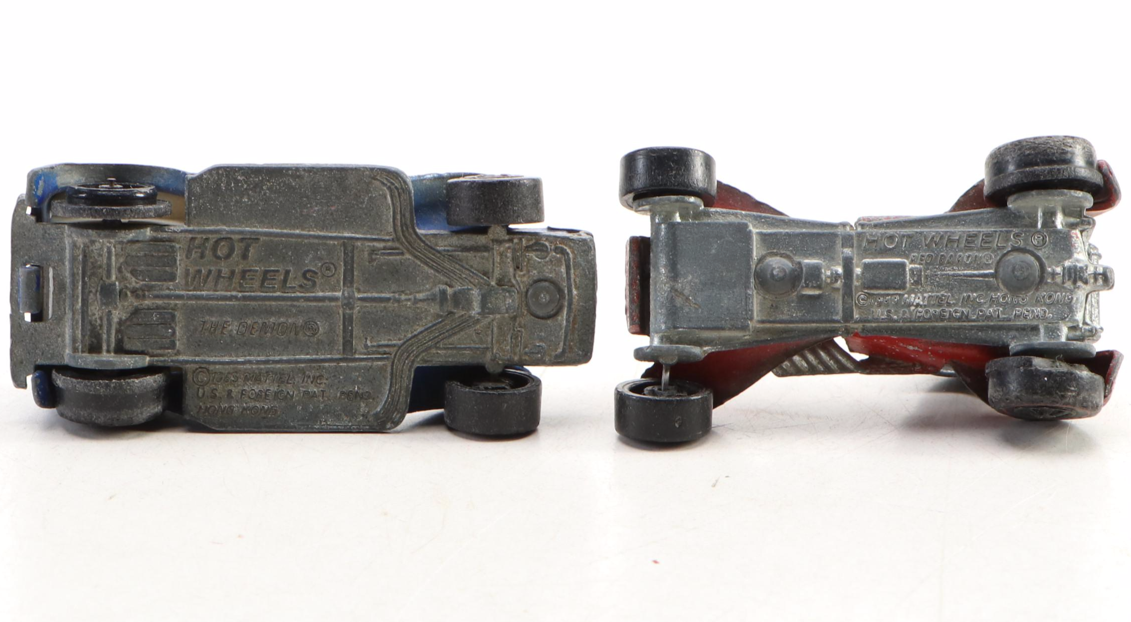 Hot Wheels "Red Baron" and "The Demon" Toy Cars, 1969 | EBTH