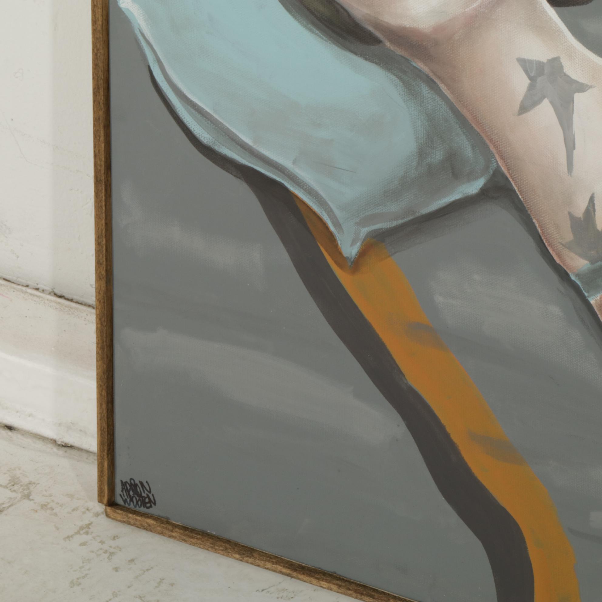 Aaron Wooten Stylized Acrylic Painting "Marion," 2024 | EBTH