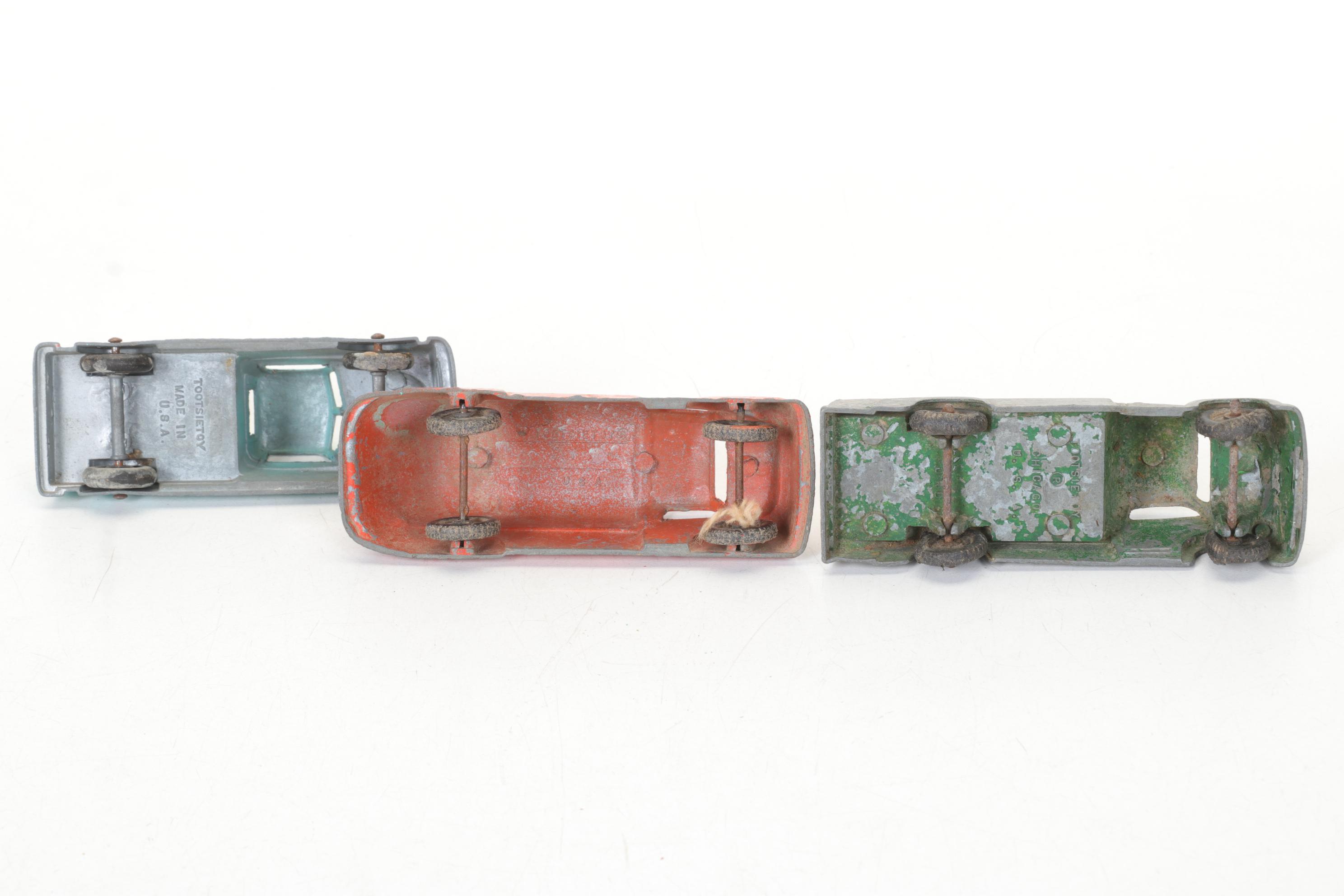 Metal Toy Cars with Maniol NY Zeppelin Car and Tootsie Toys, Mid 20th ...