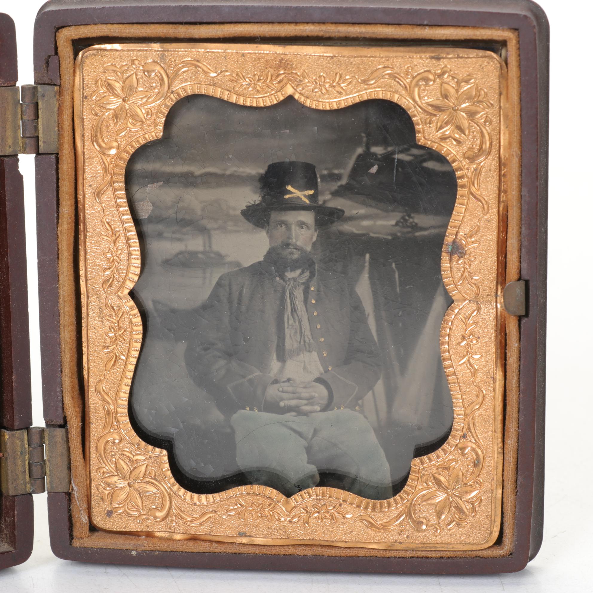 Daguerreotype Portrait of Man in Holmes, Booth & Haydens' Case, 1800s ...