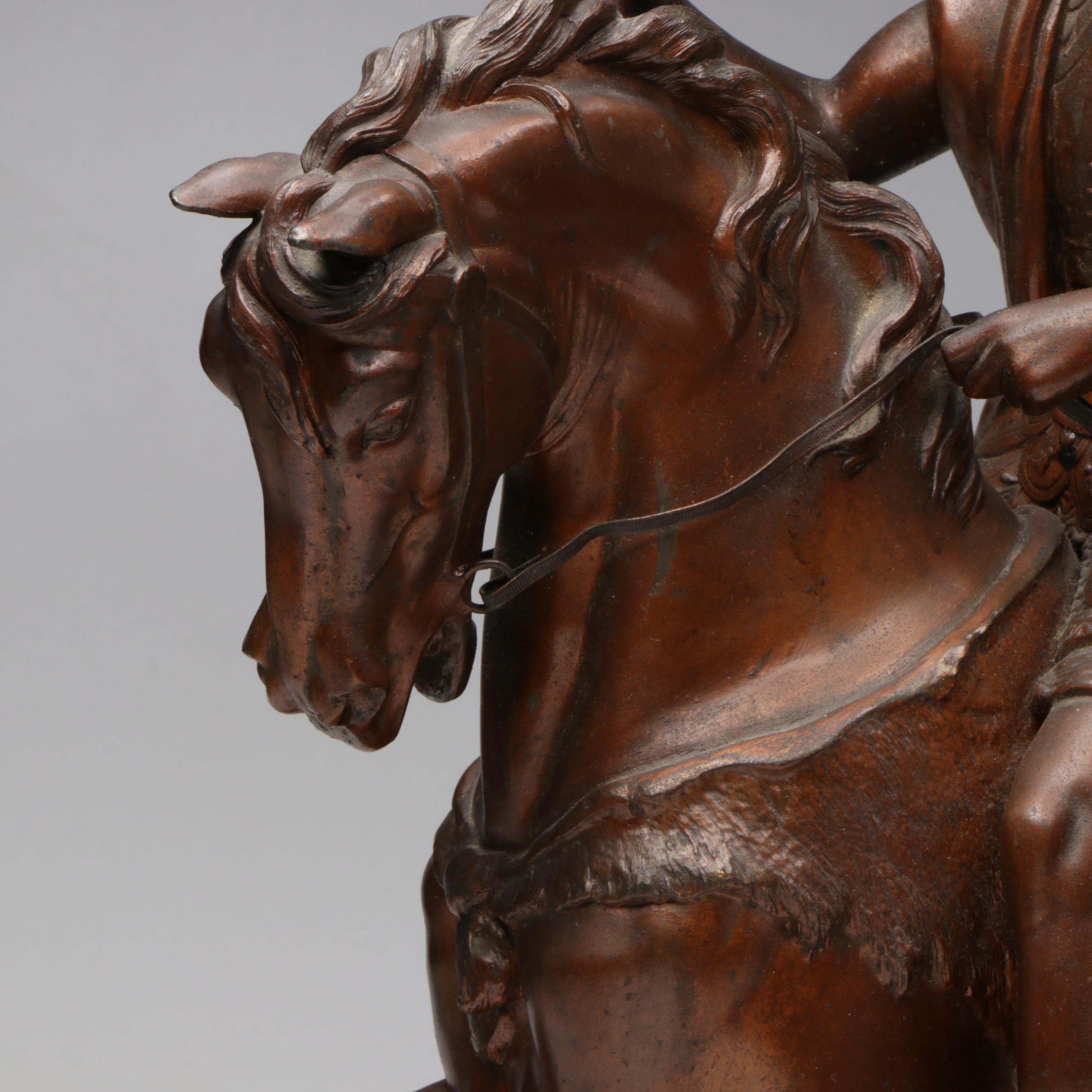 Patinated Sculpture of Roman Soldier and Prisoner | EBTH