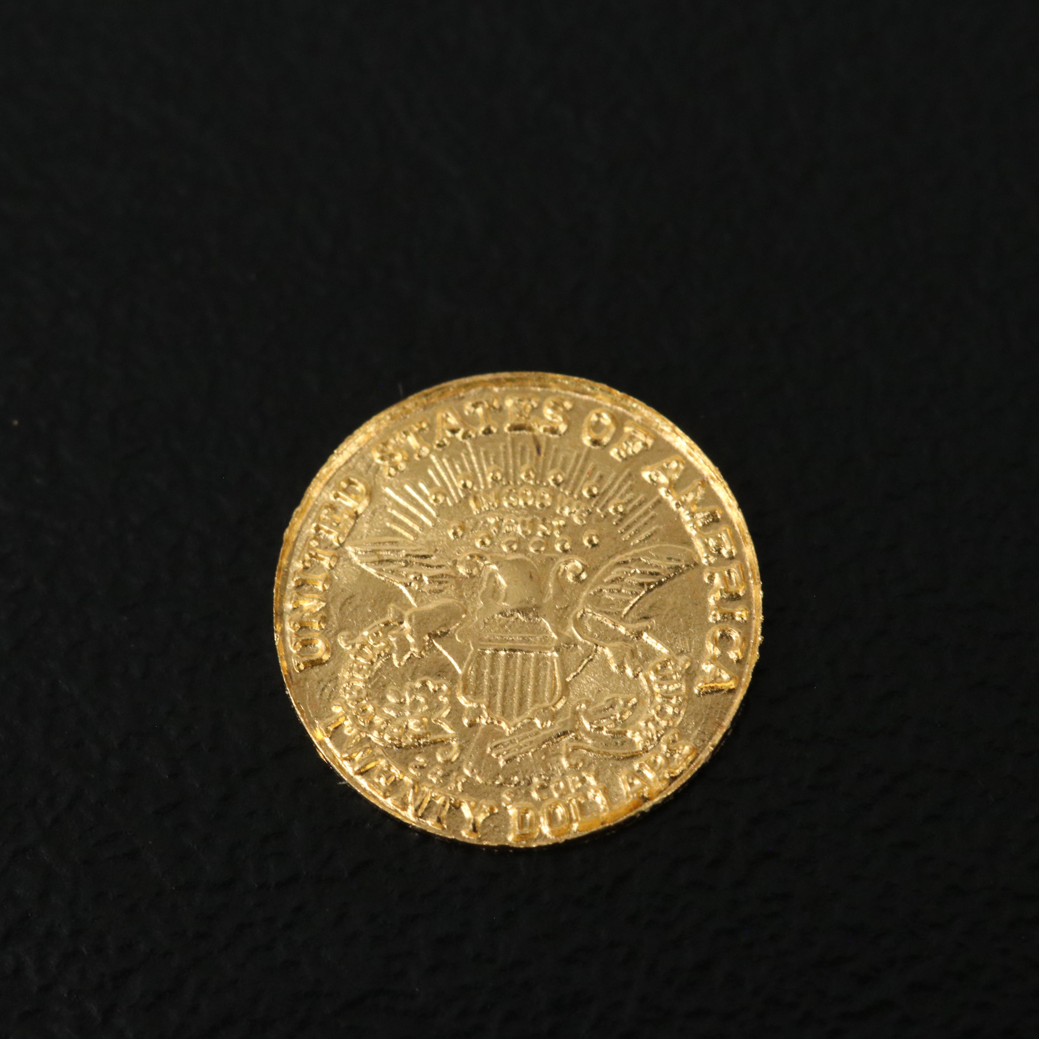 Miniature 24K Liberty Head Double Eagle Replica Coin | EBTH