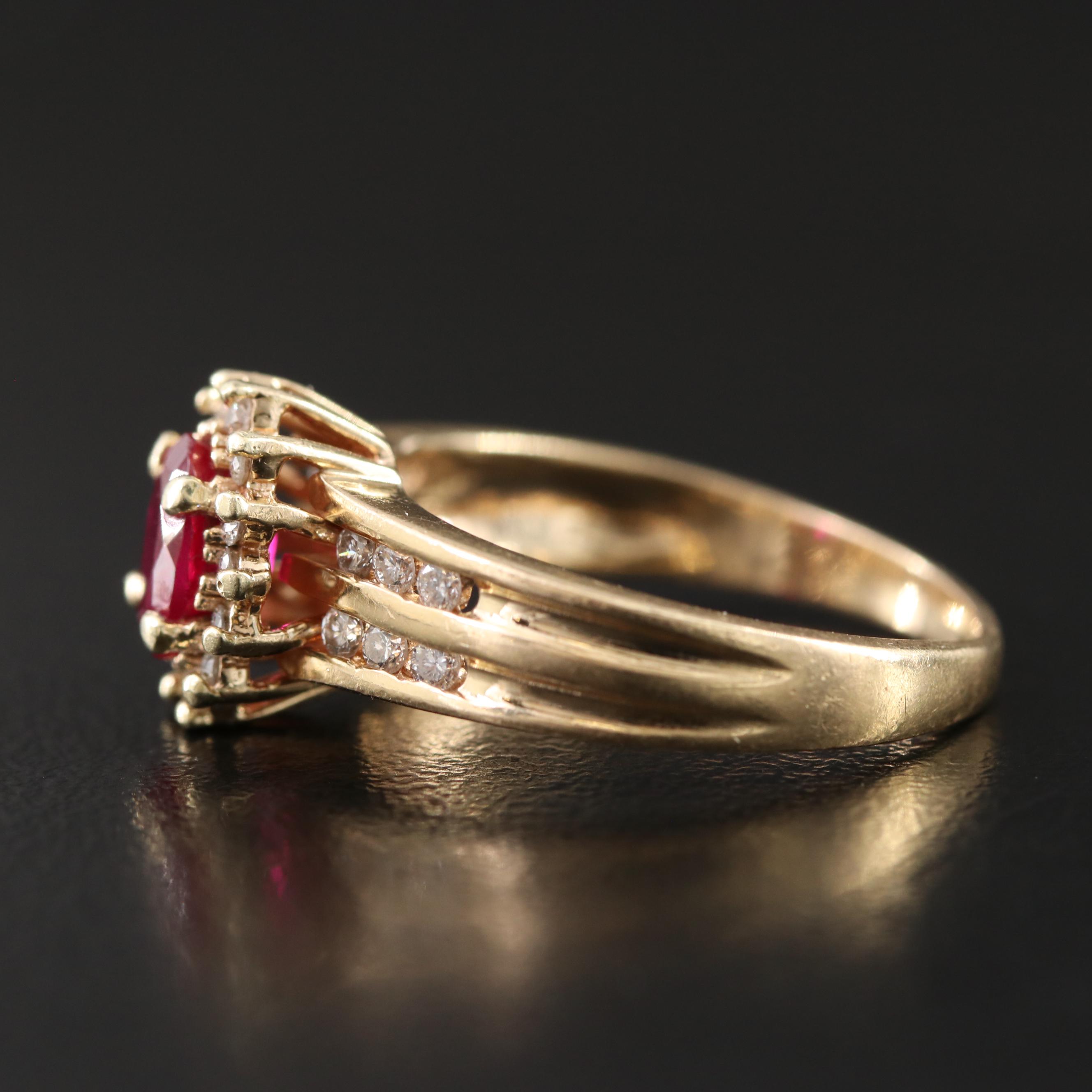 14K Ruby and Diamond Ring | EBTH
