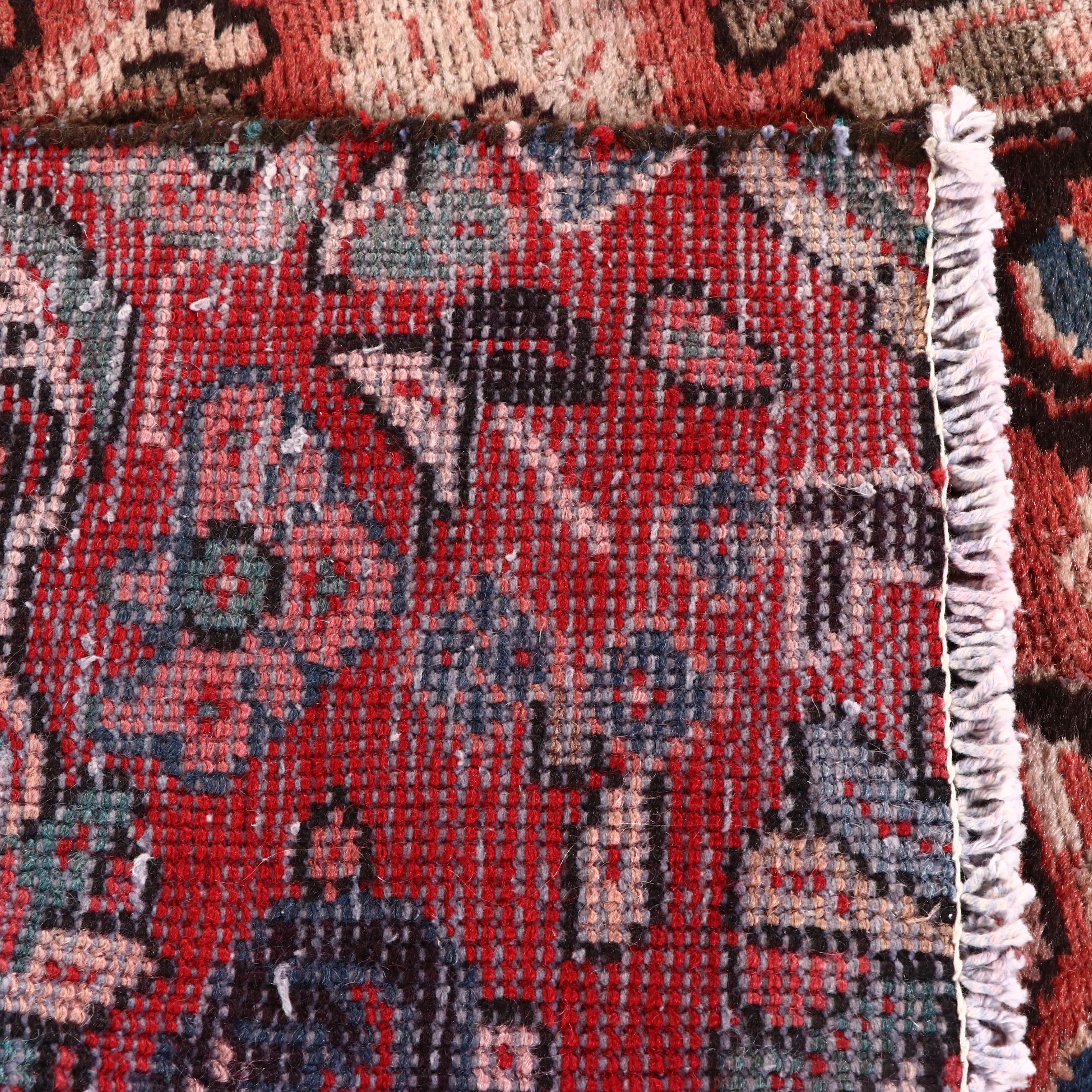 3'9 x 5'10 Hand-Knotted Persian Sarouk Remnant Accent Rug | EBTH