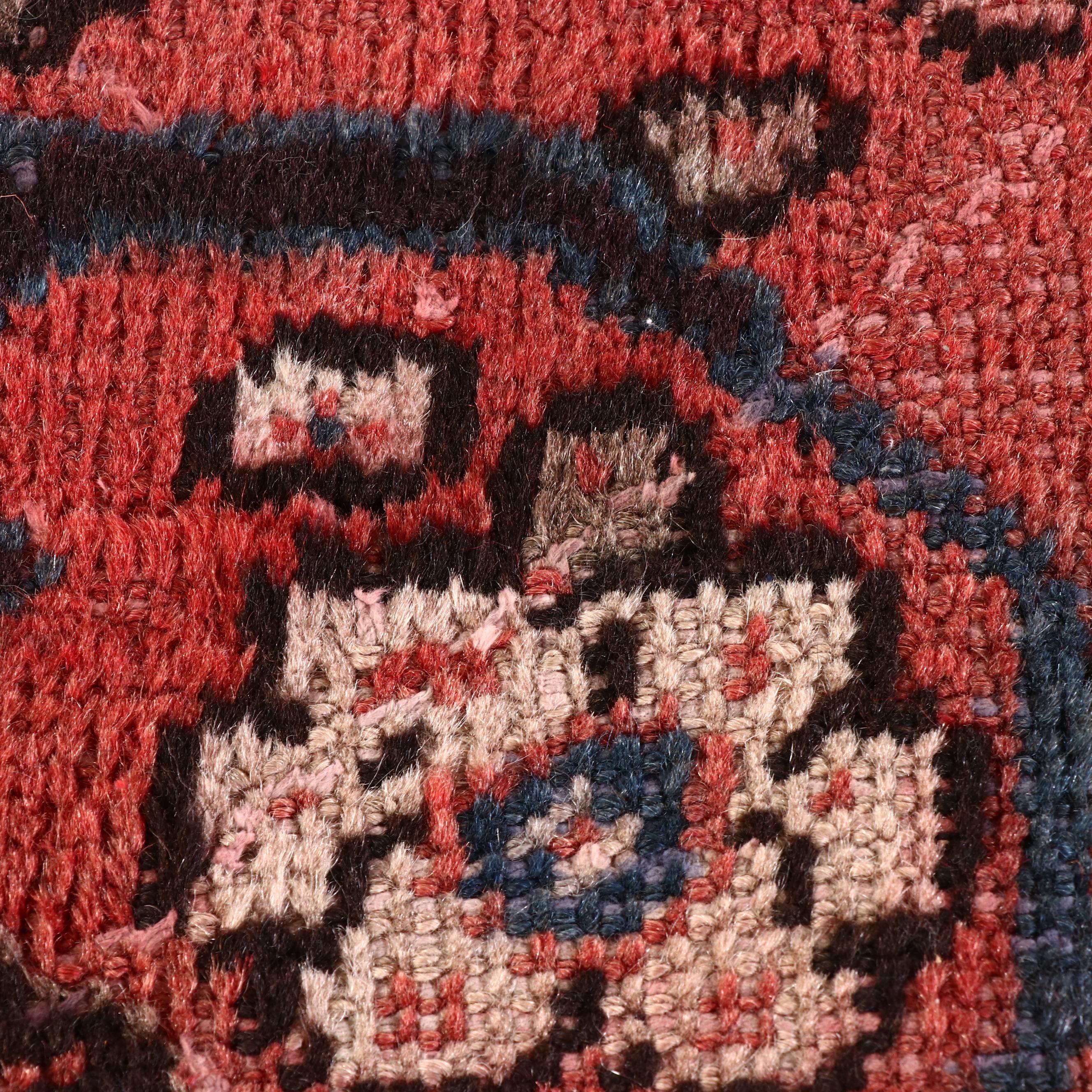 3'9 x 5'10 Hand-Knotted Persian Sarouk Remnant Accent Rug | EBTH