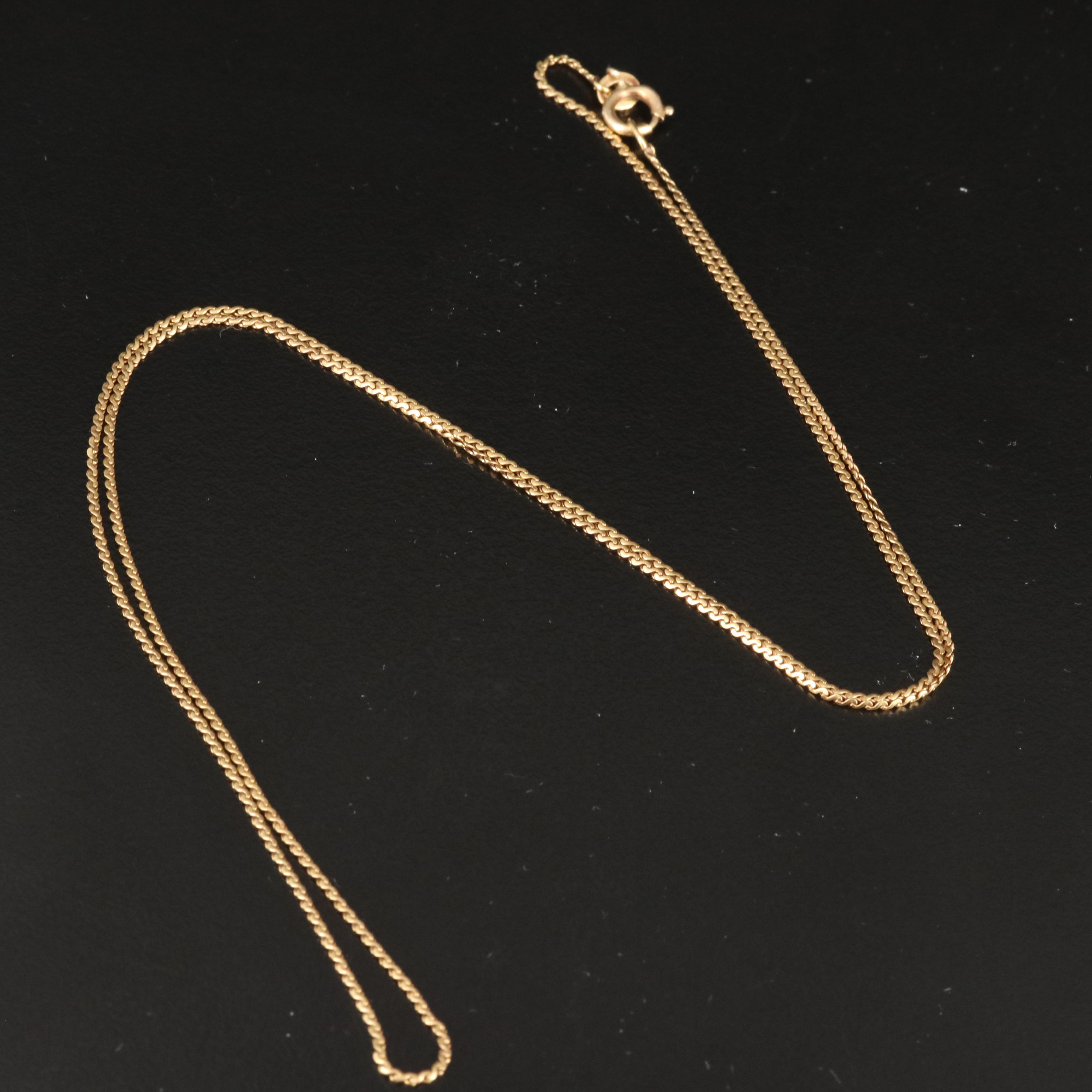 18K Serpentine Chain Necklace | EBTH