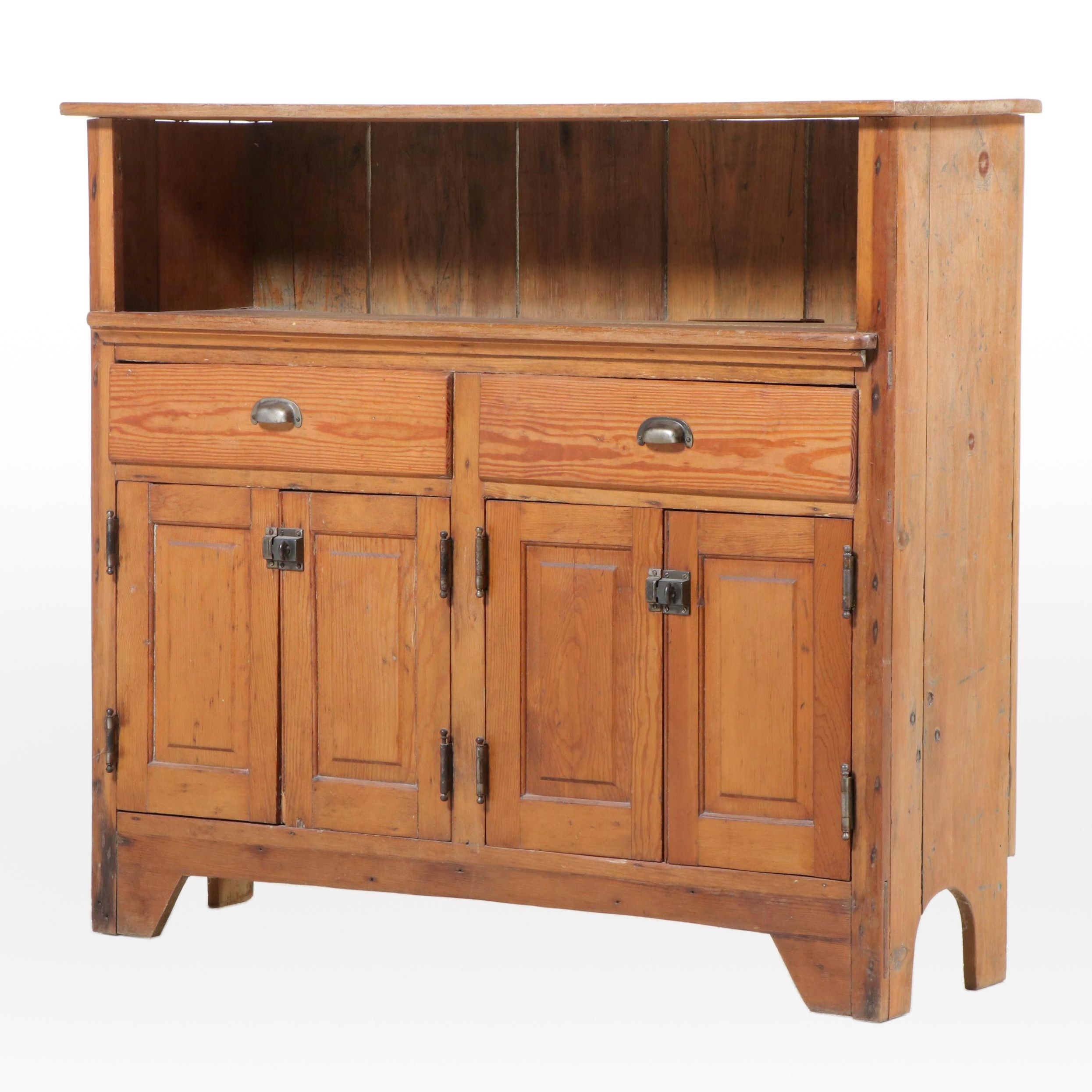 American Primitive Pine Cupboard | EBTH