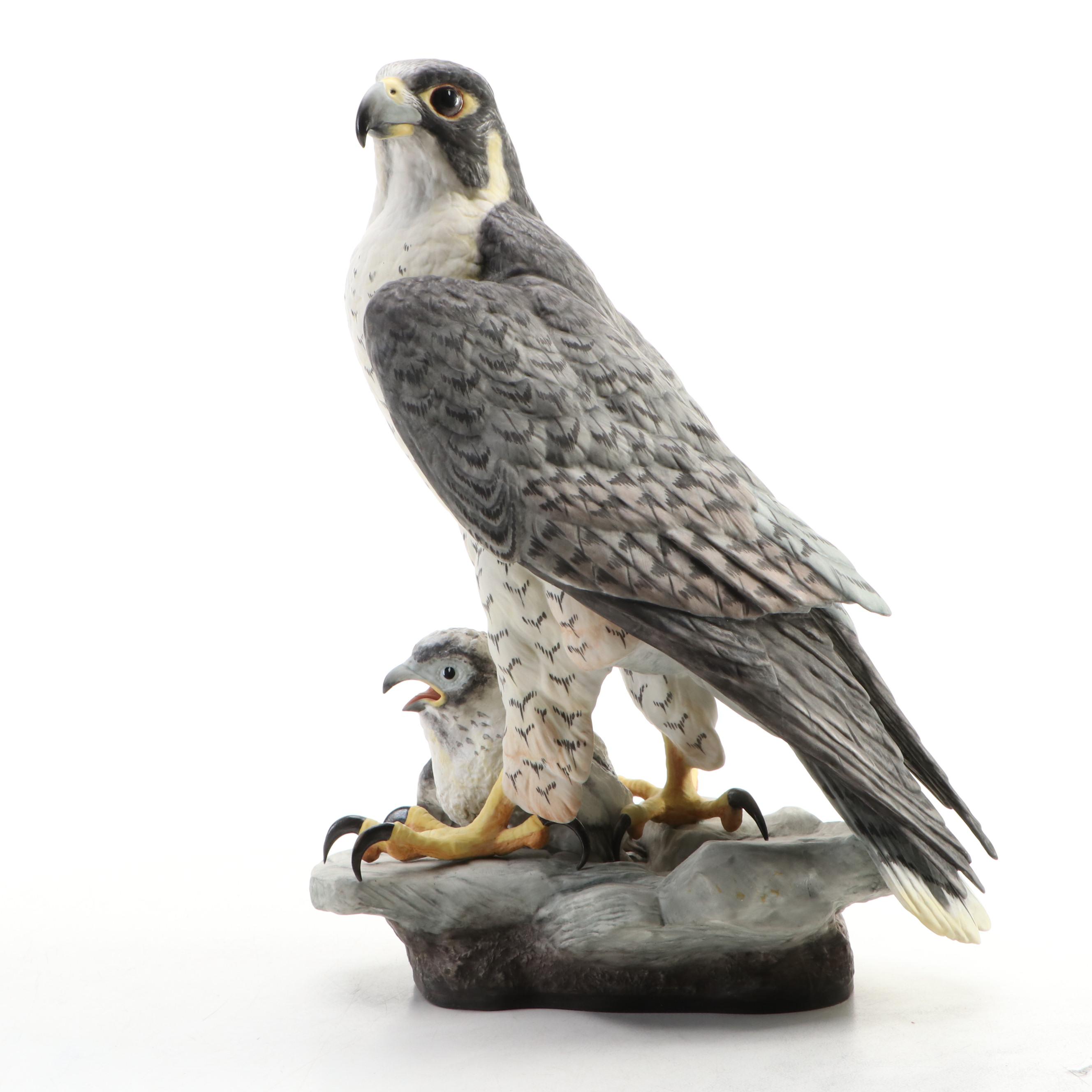 Boehm Limited Edition "Peregrine Falcon" Porcelain Sculpture, Mid–Late ...