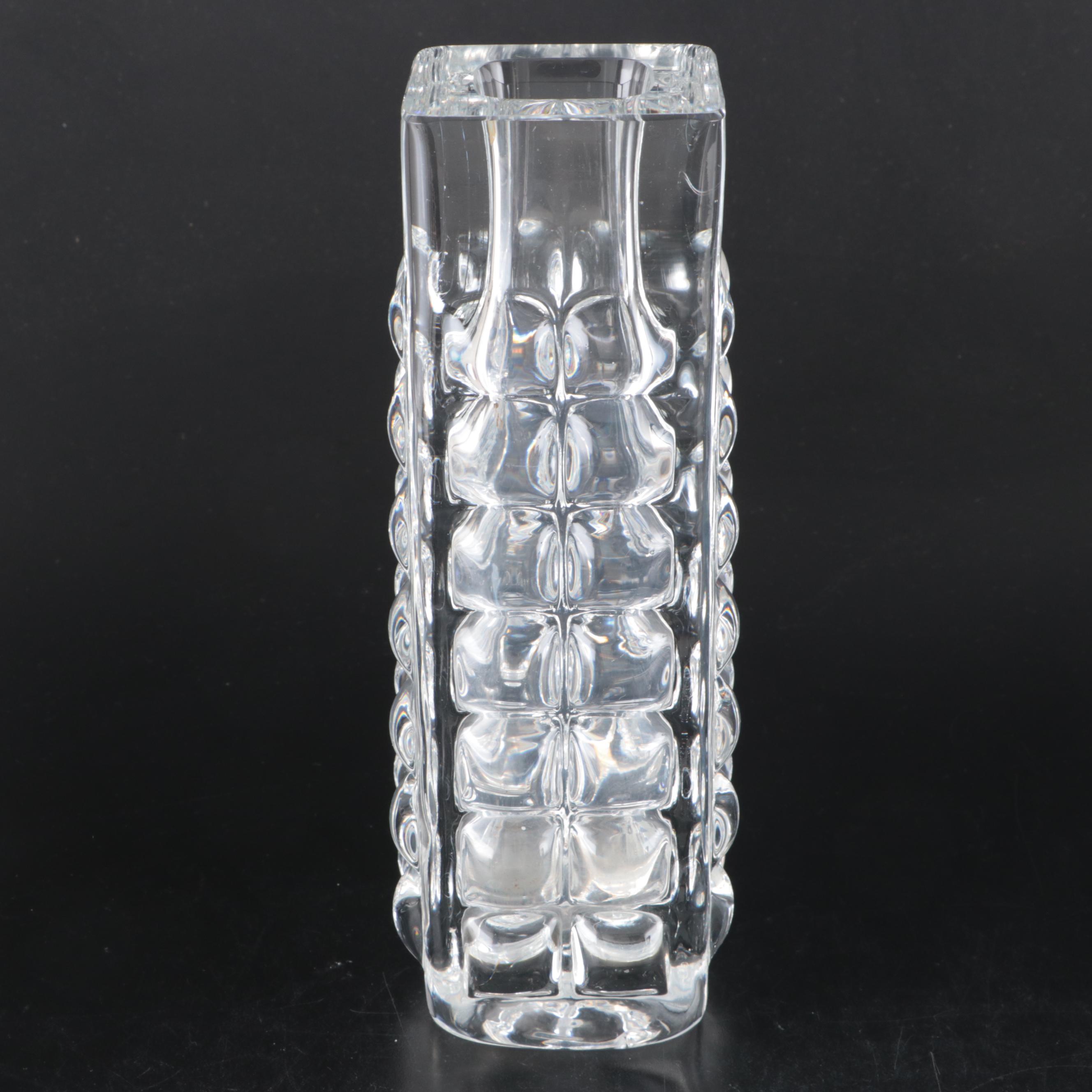 Mid Century Modern Style Ichendorf Crystal Vase & Karim Rasheed for ...