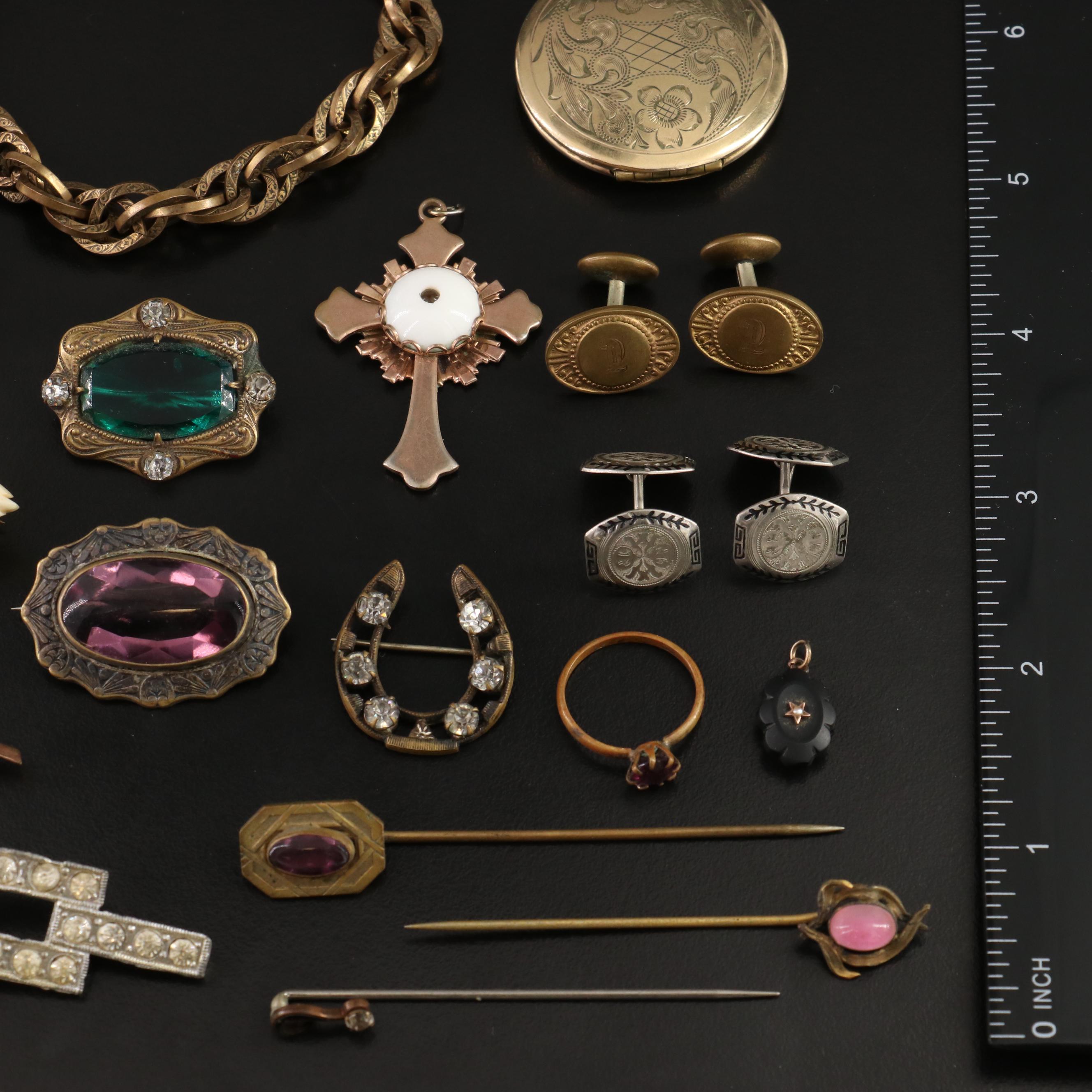 Vintage Jewelry Collection Featuring Mother-of-Pearl and Enamel | EBTH