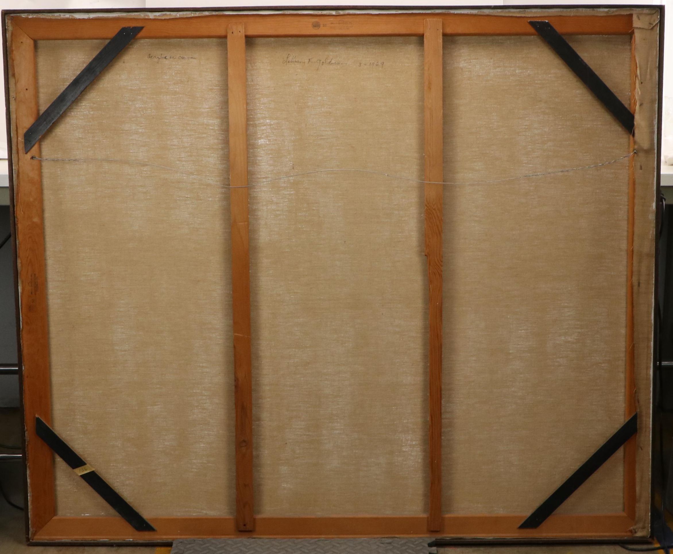 Lillian F. Goldman Large-Scale Abstracted Landscape Acrylic Painting, 1969 | EBTH