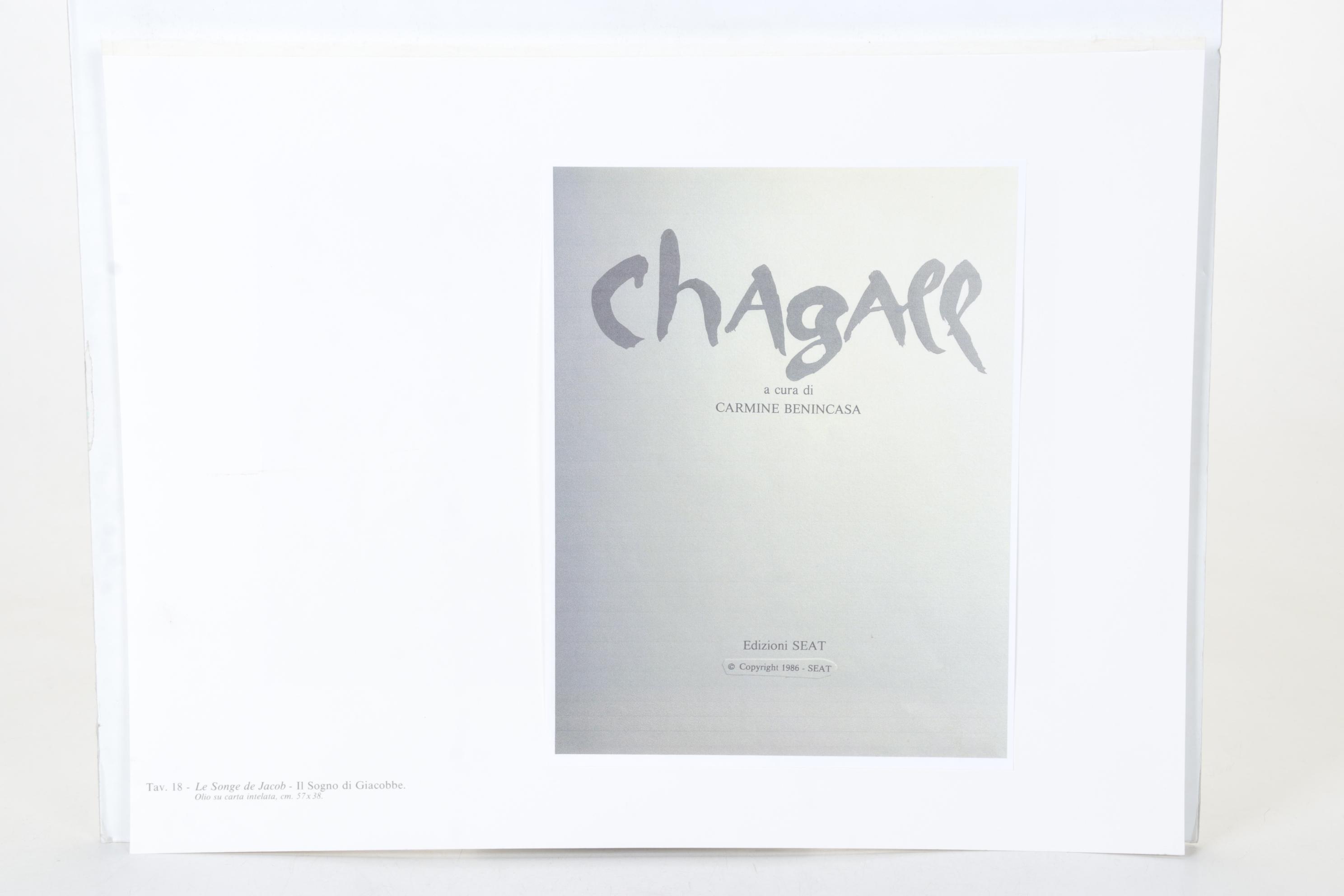 Offset Lithograph "Jacob's Dream" After Marc Chagall from "Chagall ...