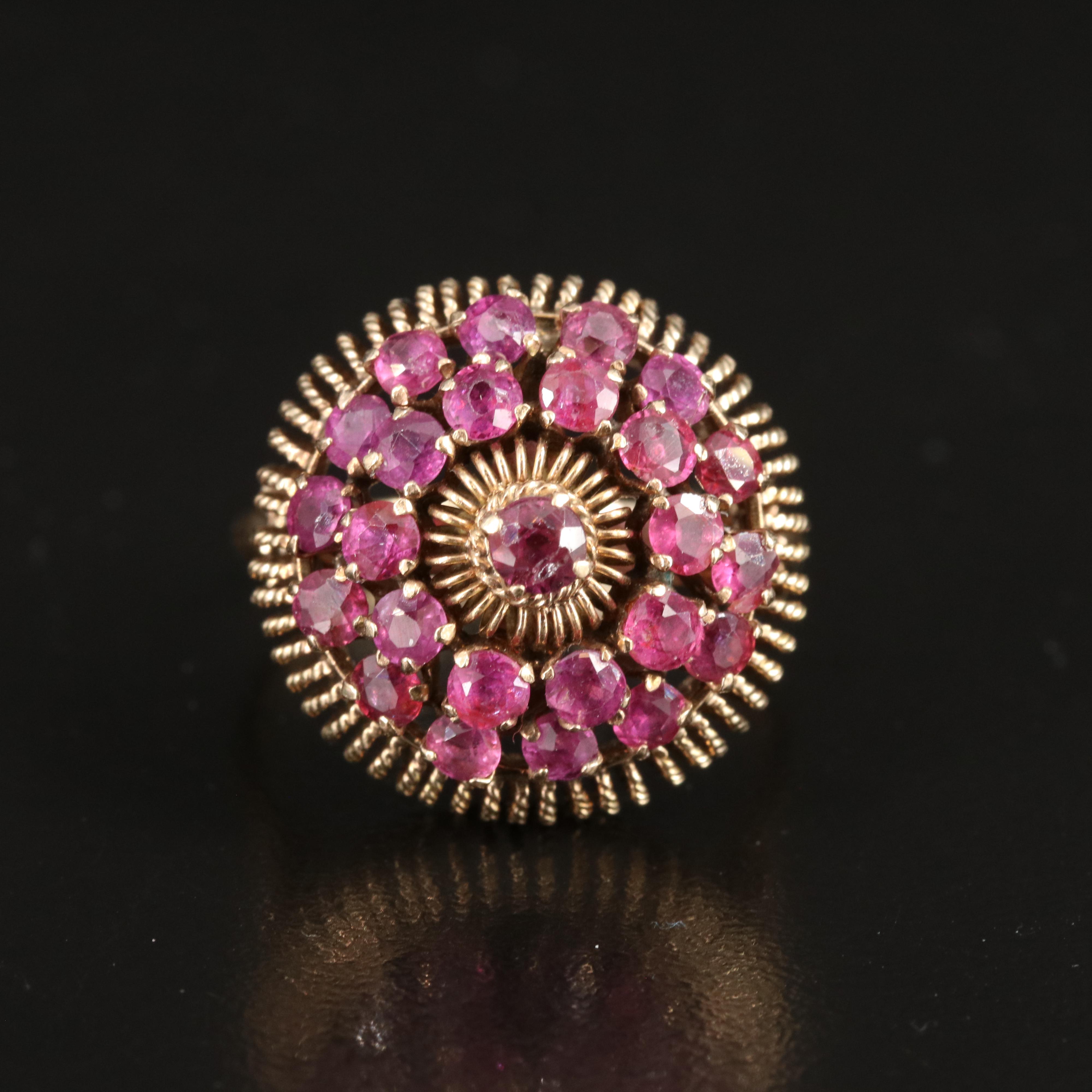 14K Ruby Stepped Ring | EBTH