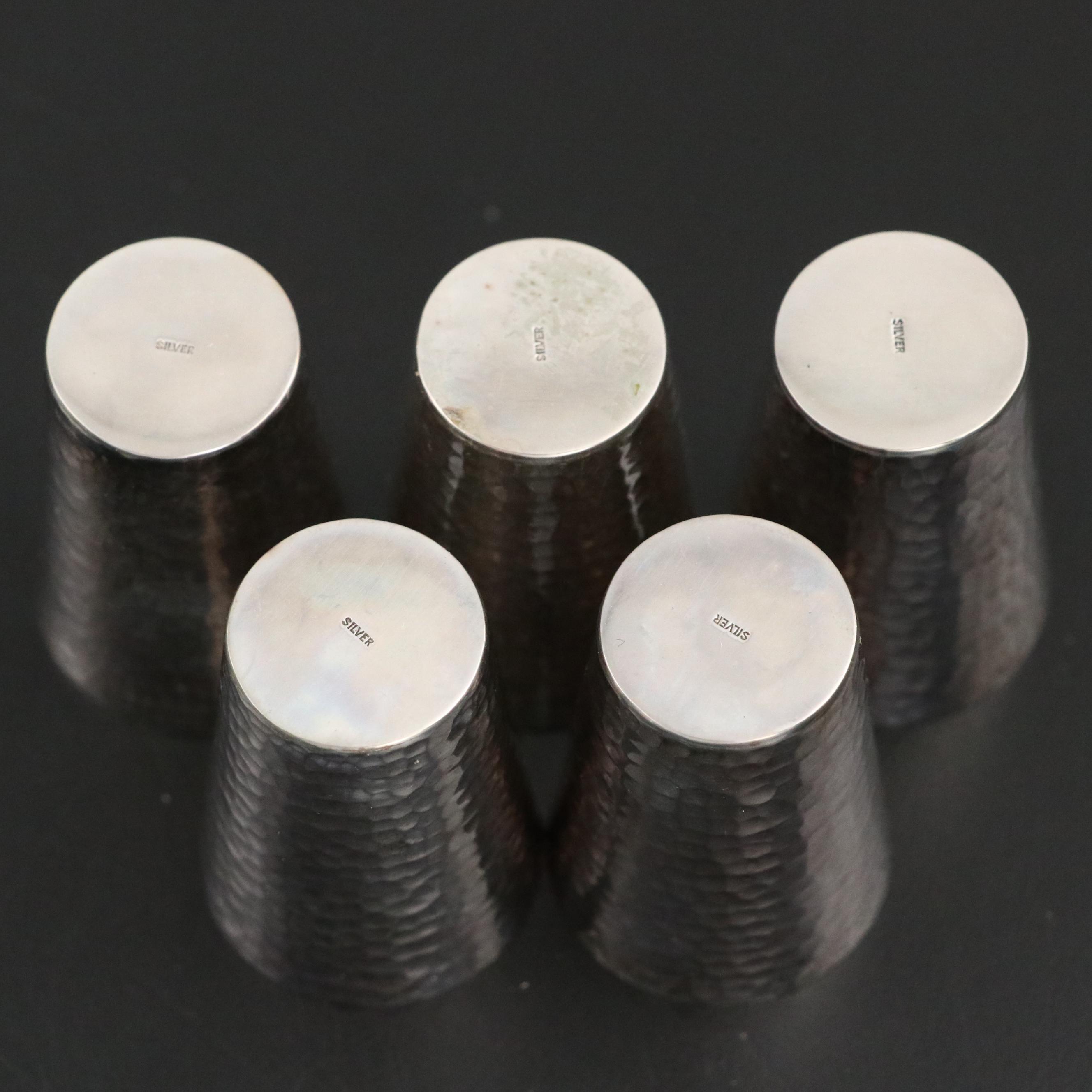 Vintage Japanese Sterling Silver Sake Cups with Presentation Case | EBTH